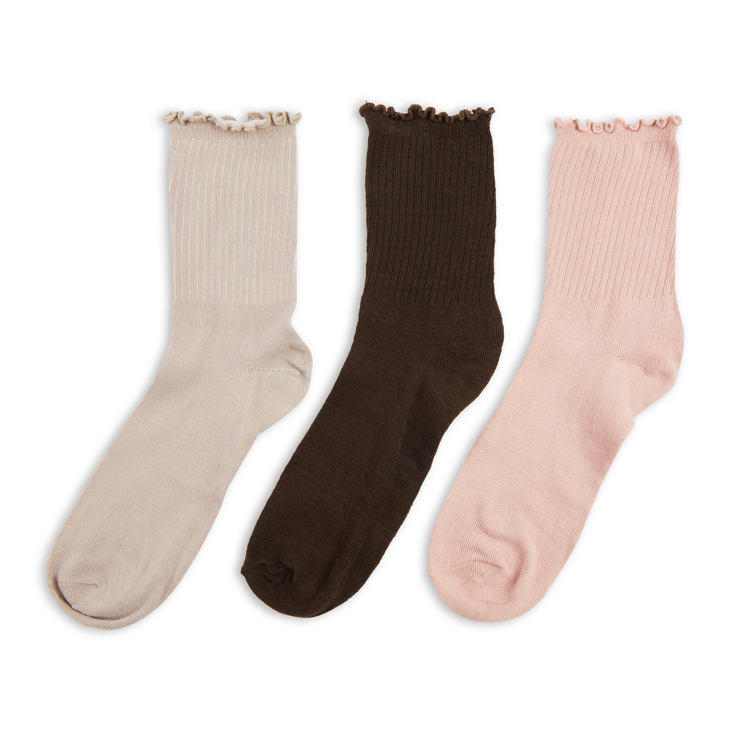 3-pack Lettuce Edge Socks (3143626) | Identity