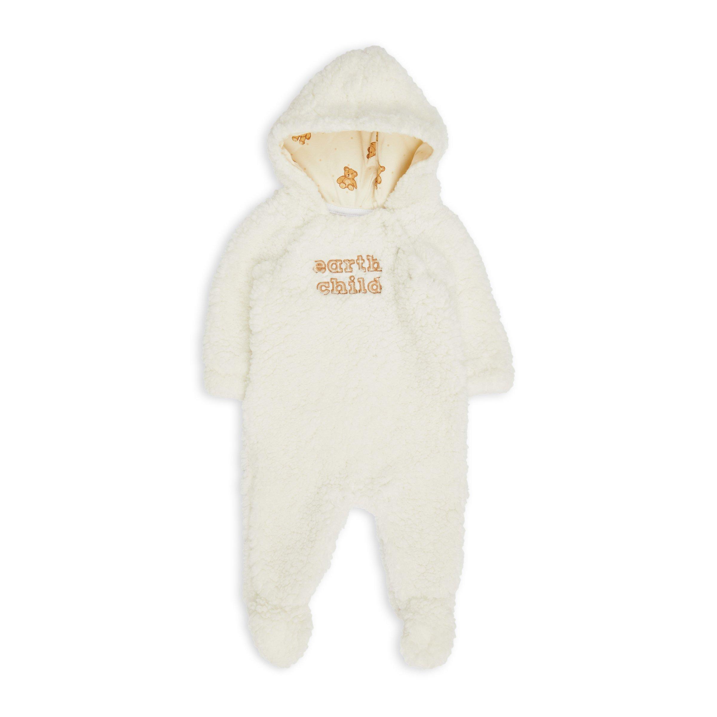 Baby Girls Hooded Fluffy Romper (3143812) | Earthchild