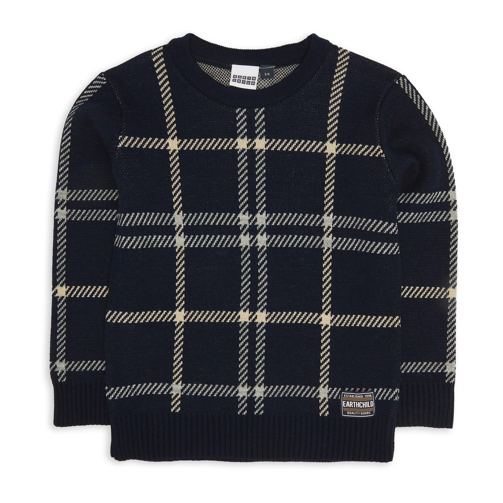 Kid Boy Check Sweater (3143853) | Earthchild
