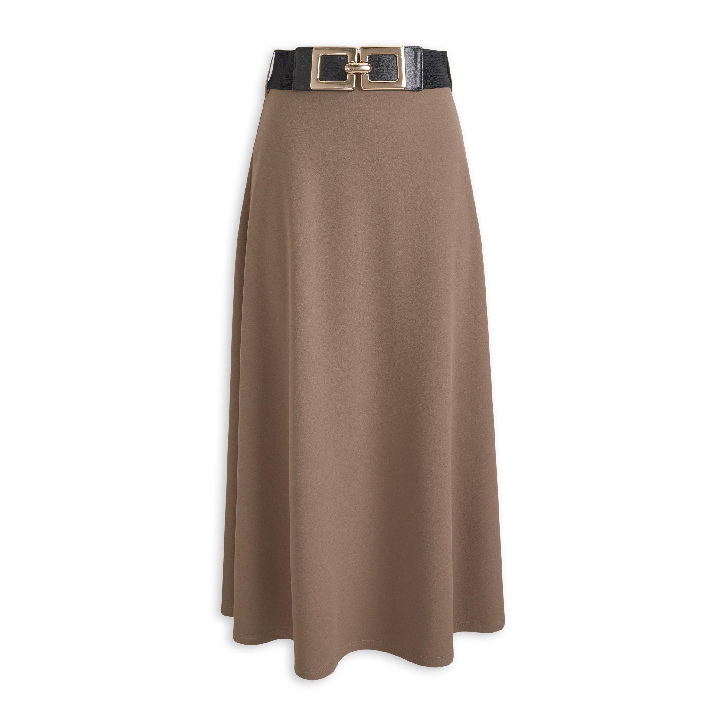 Brown Belted Flip Skirt (3143861) | Daniel Hechter