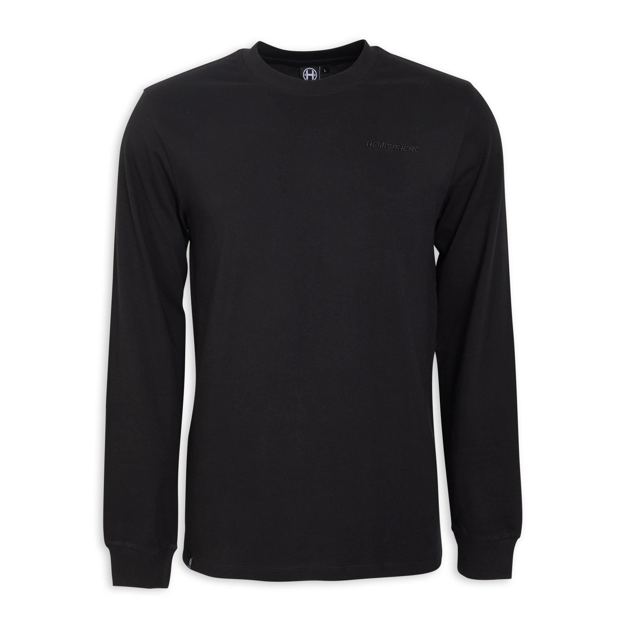 Black Long Sleeve T-shirt (3144091) | Hemisphere