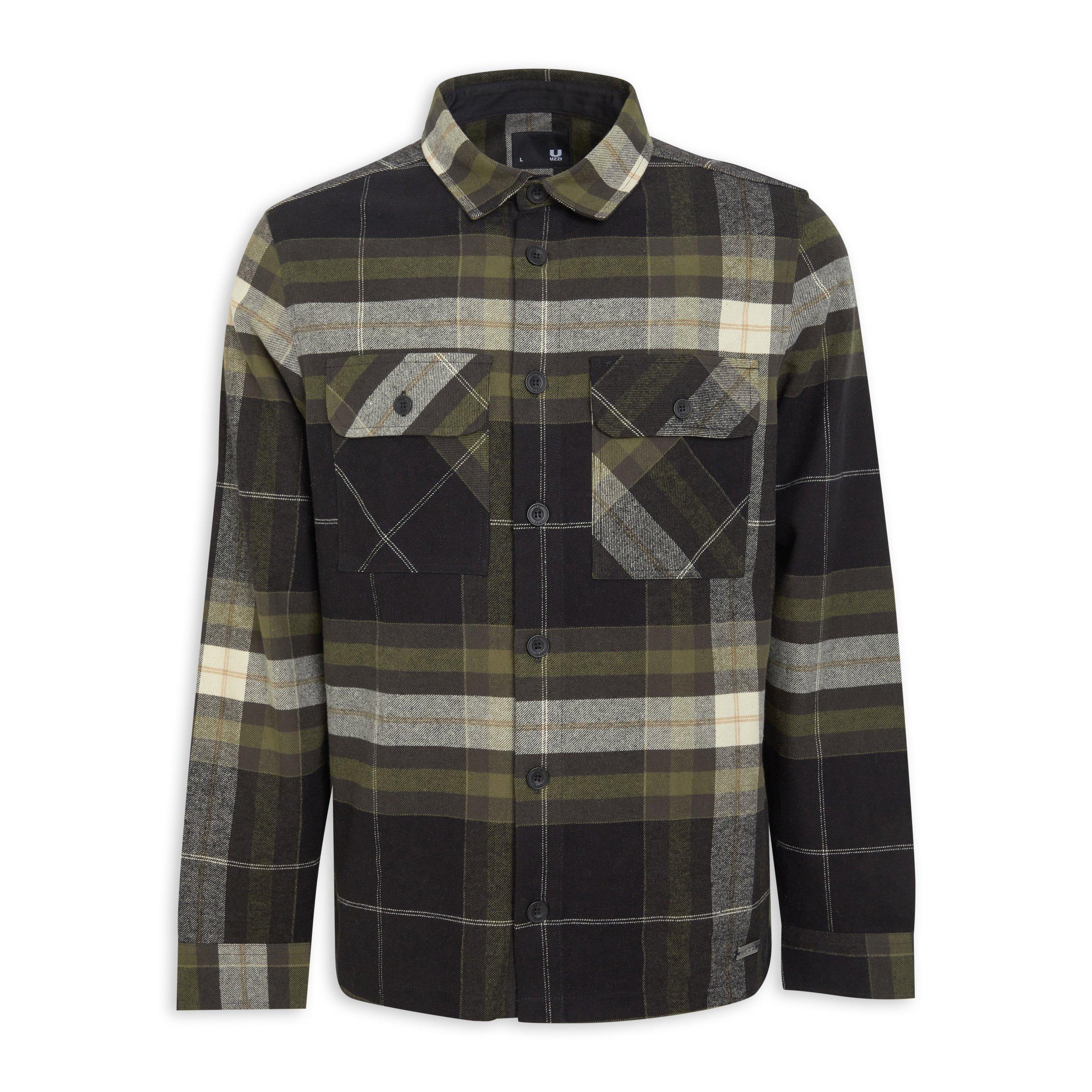 Green Check Shacket (3145166) | UZZI