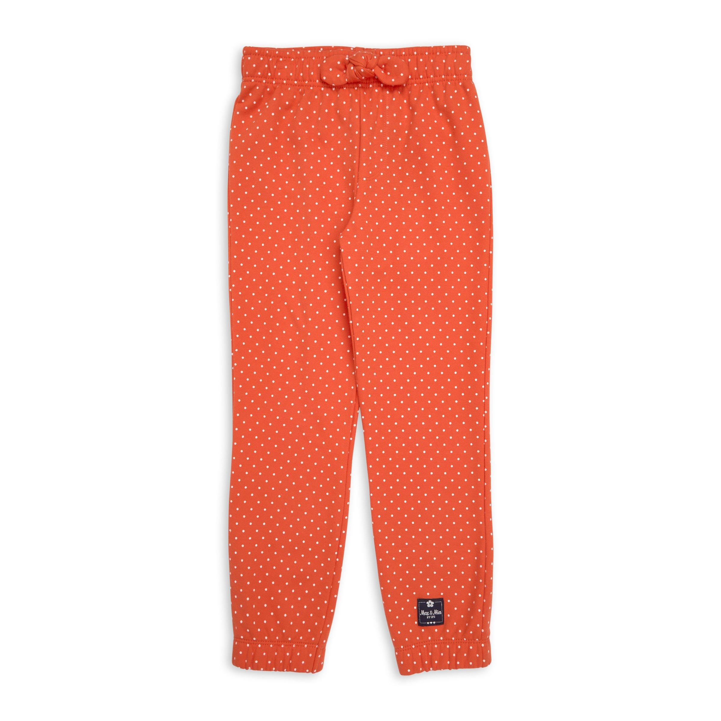 Kid Girls Orange Jogger Pants (3145191) | Max & Mia