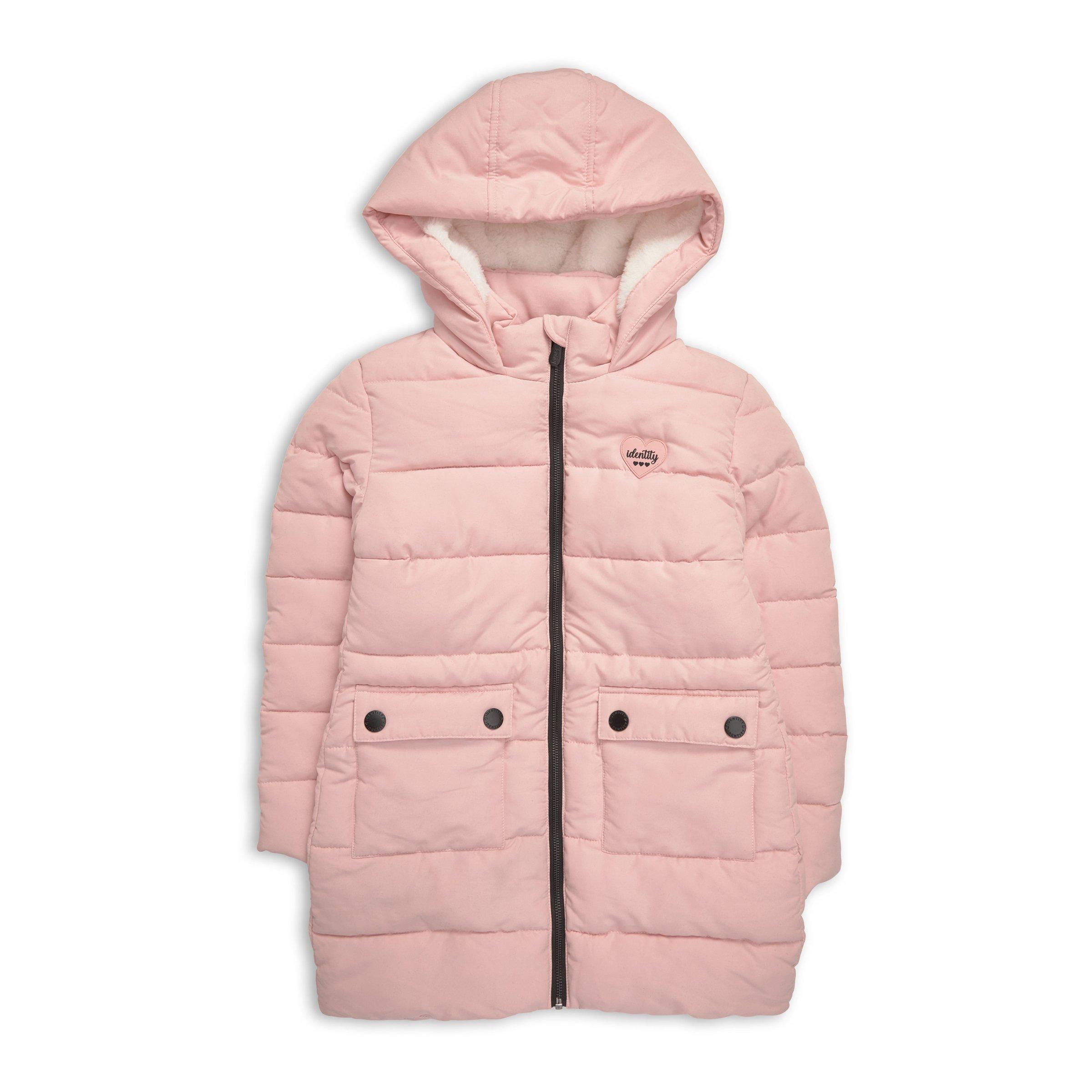 Girls Pink Padded Parka Jacket (3145245) | Identity