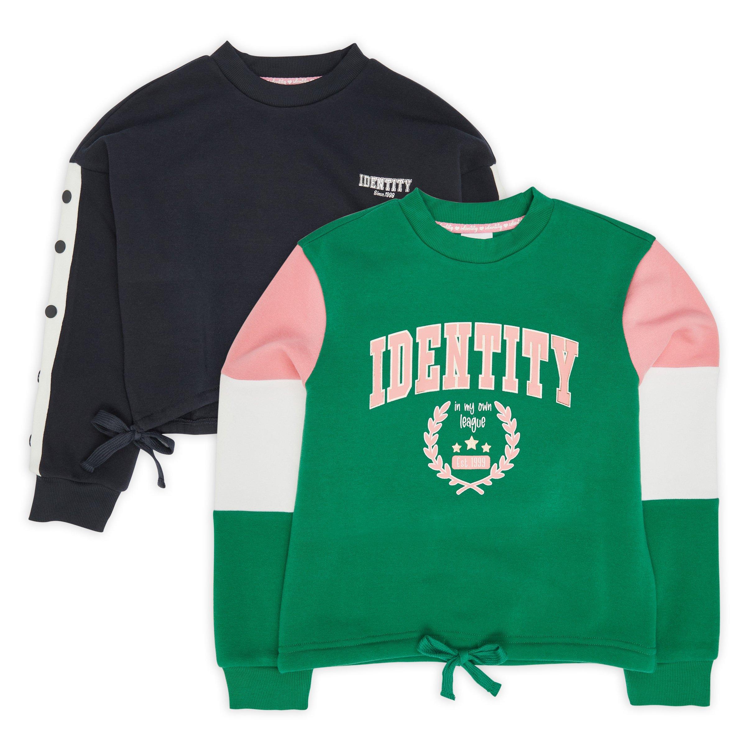 2-pack Girls Sweat Tops (3145246) | Identity