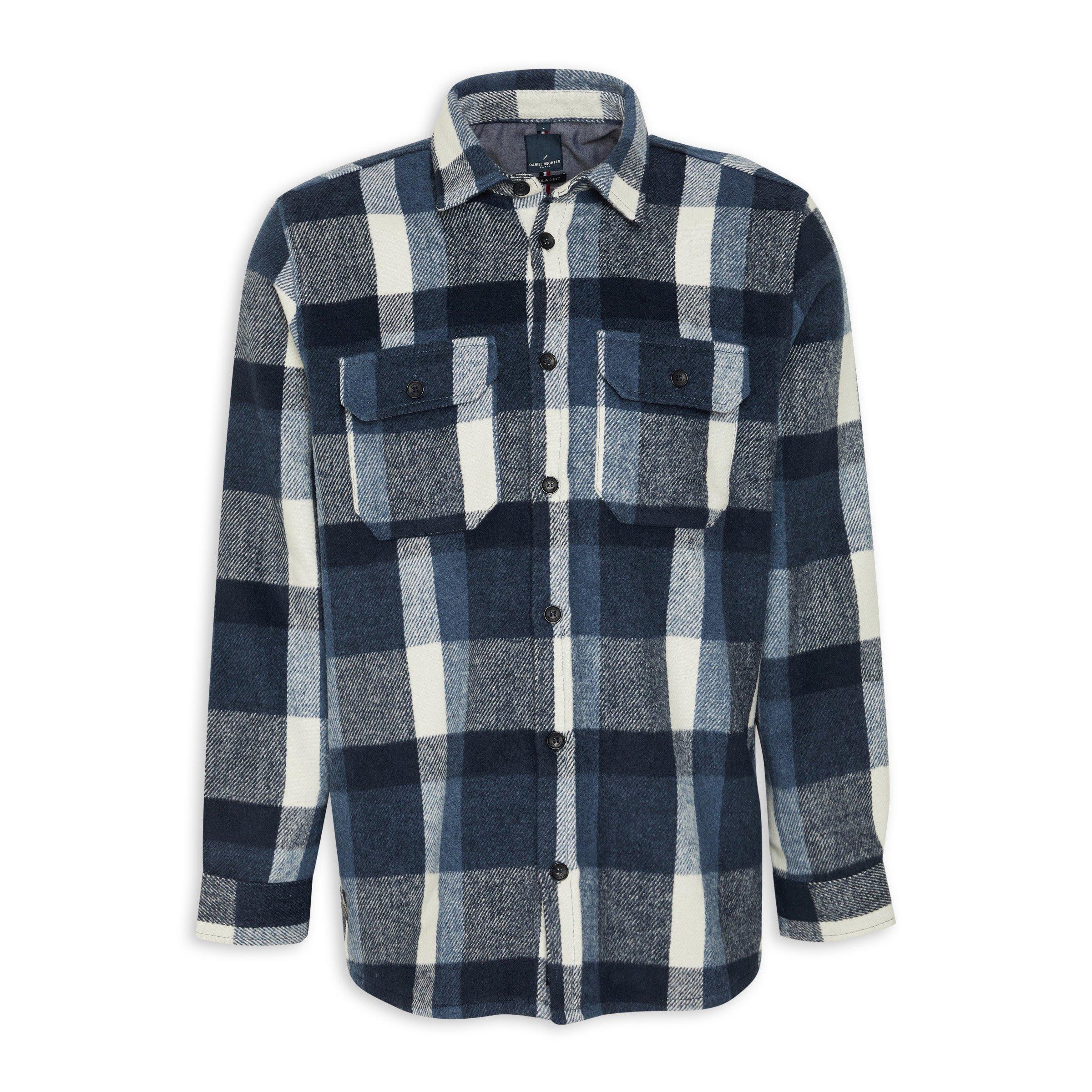 Black & Blue Check Shacket (3145424) | Daniel Hechter