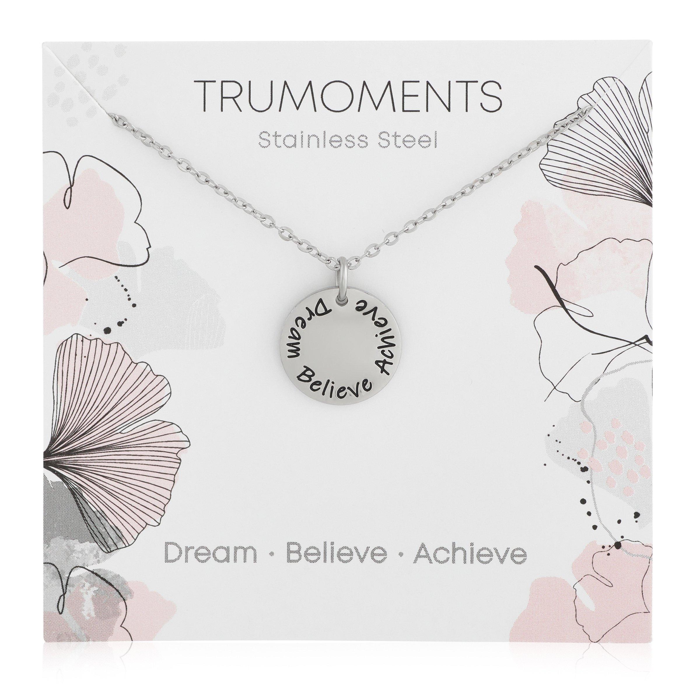 Dream Believe Achieve Pendant (3146000) | Stainless Steel