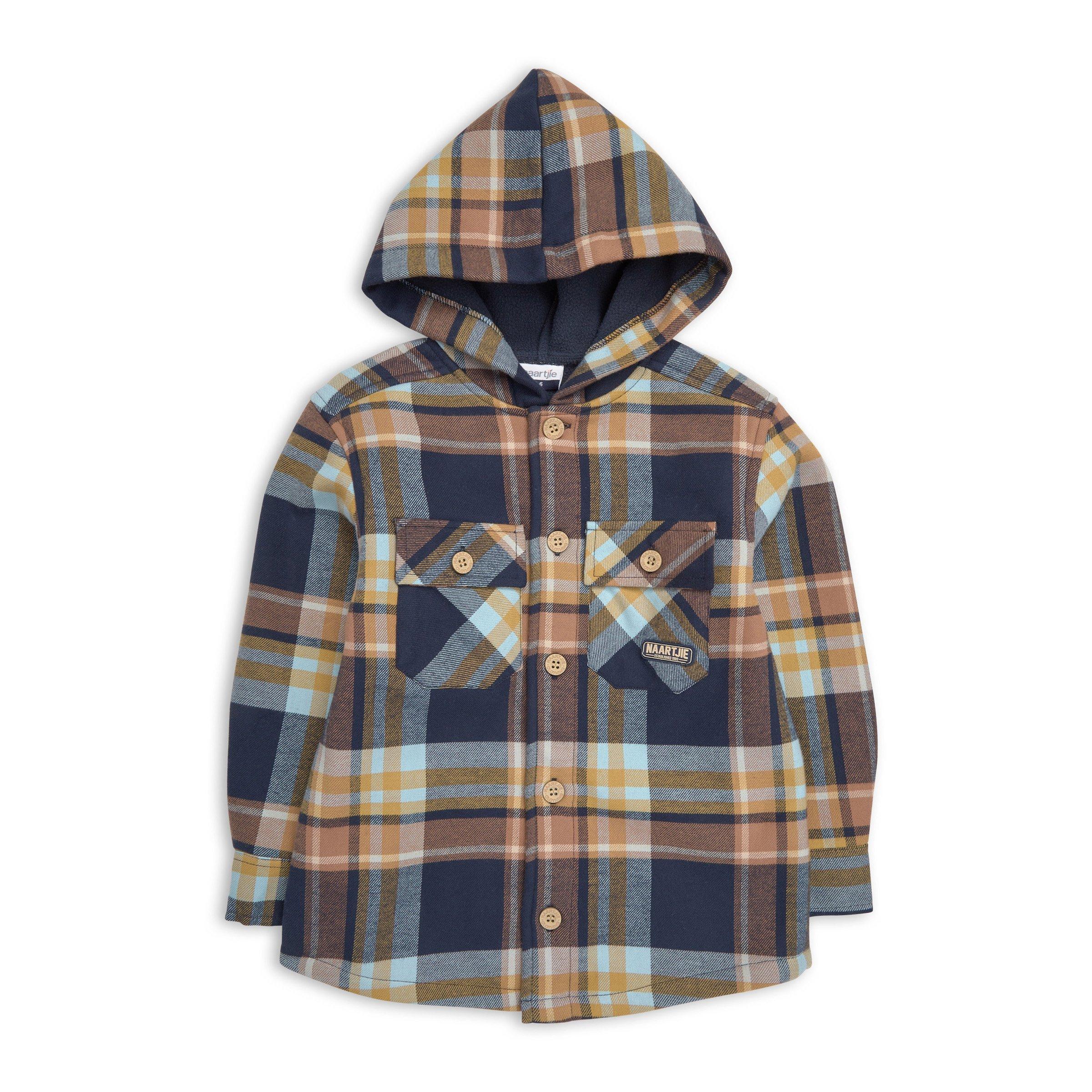 Kid Boys Check Hooded Shacket (3146346) | Naartjie