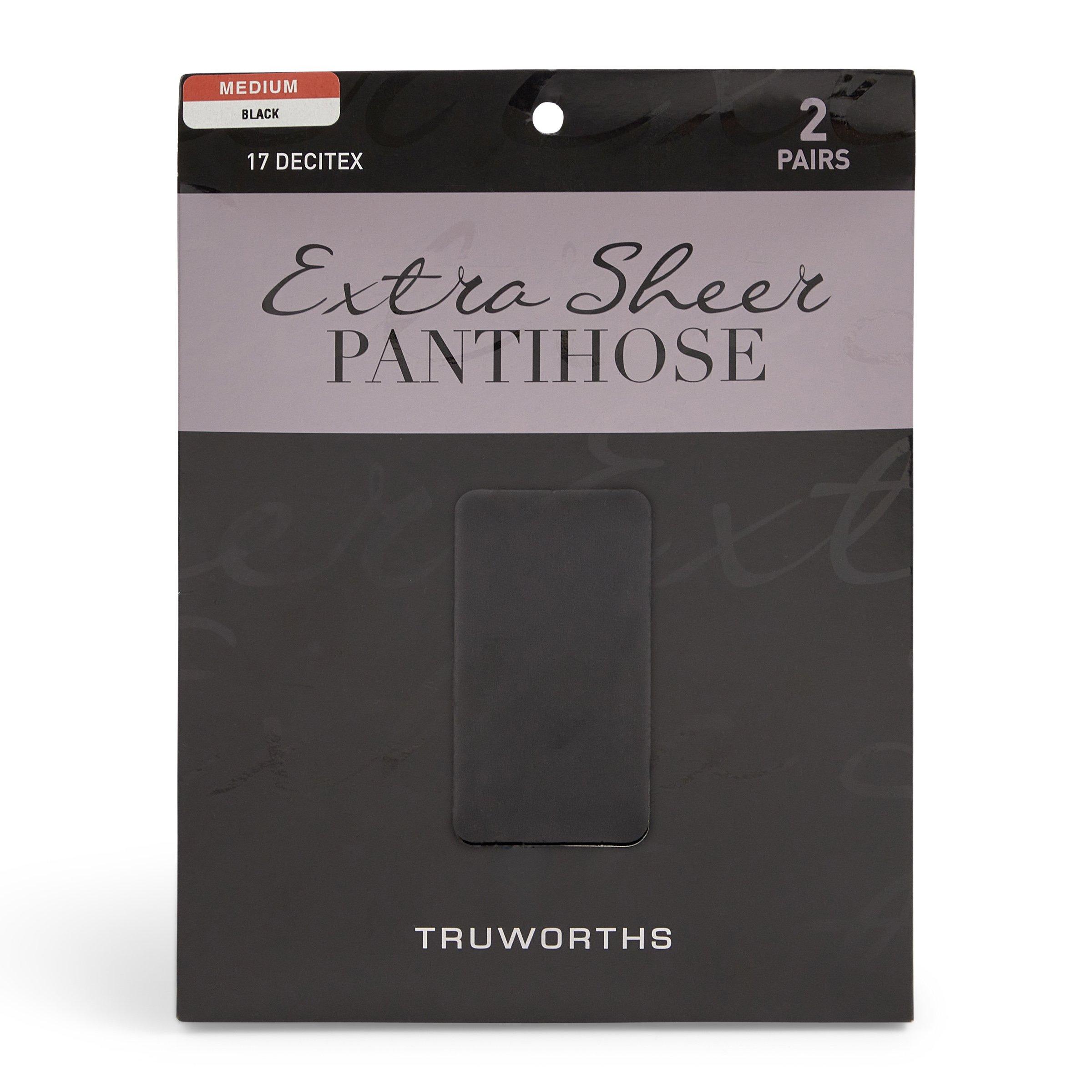 2-pack Black Extra Sheer Stockings (3146353) | Truworths