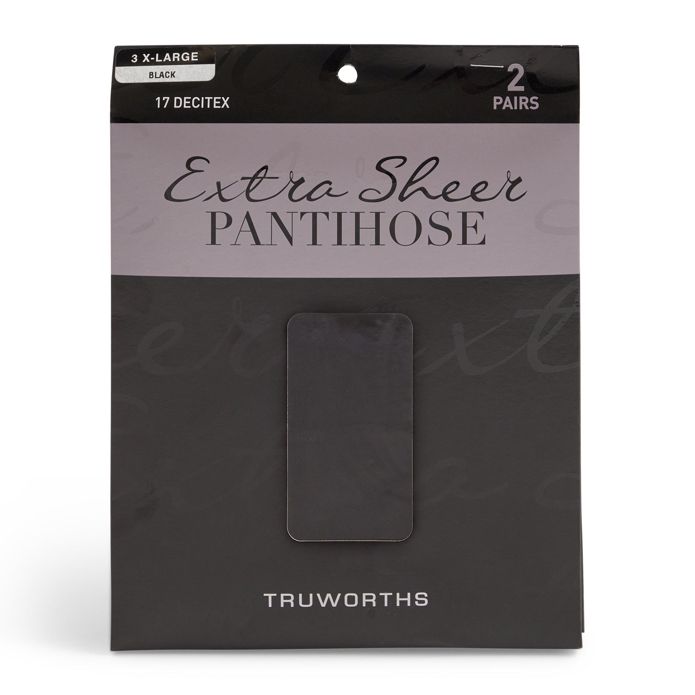 2-pack Black Extra Sheer Stockings (3146355) | Truworths