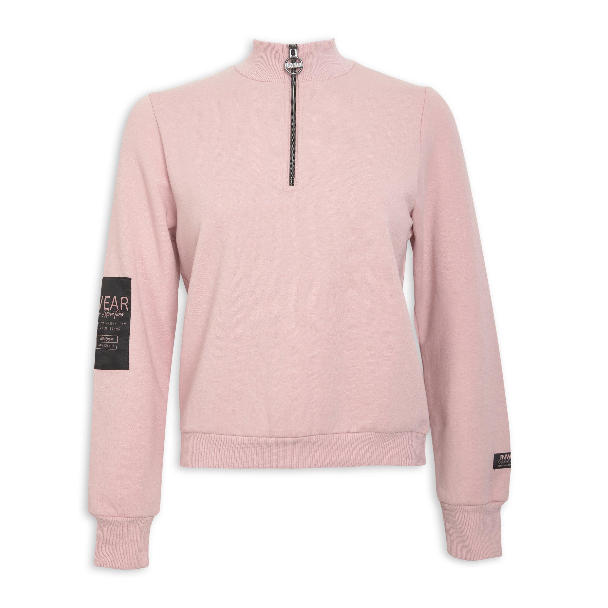 Pink Quarter-zip Funnel Sweat Top (3146537) | Inwear