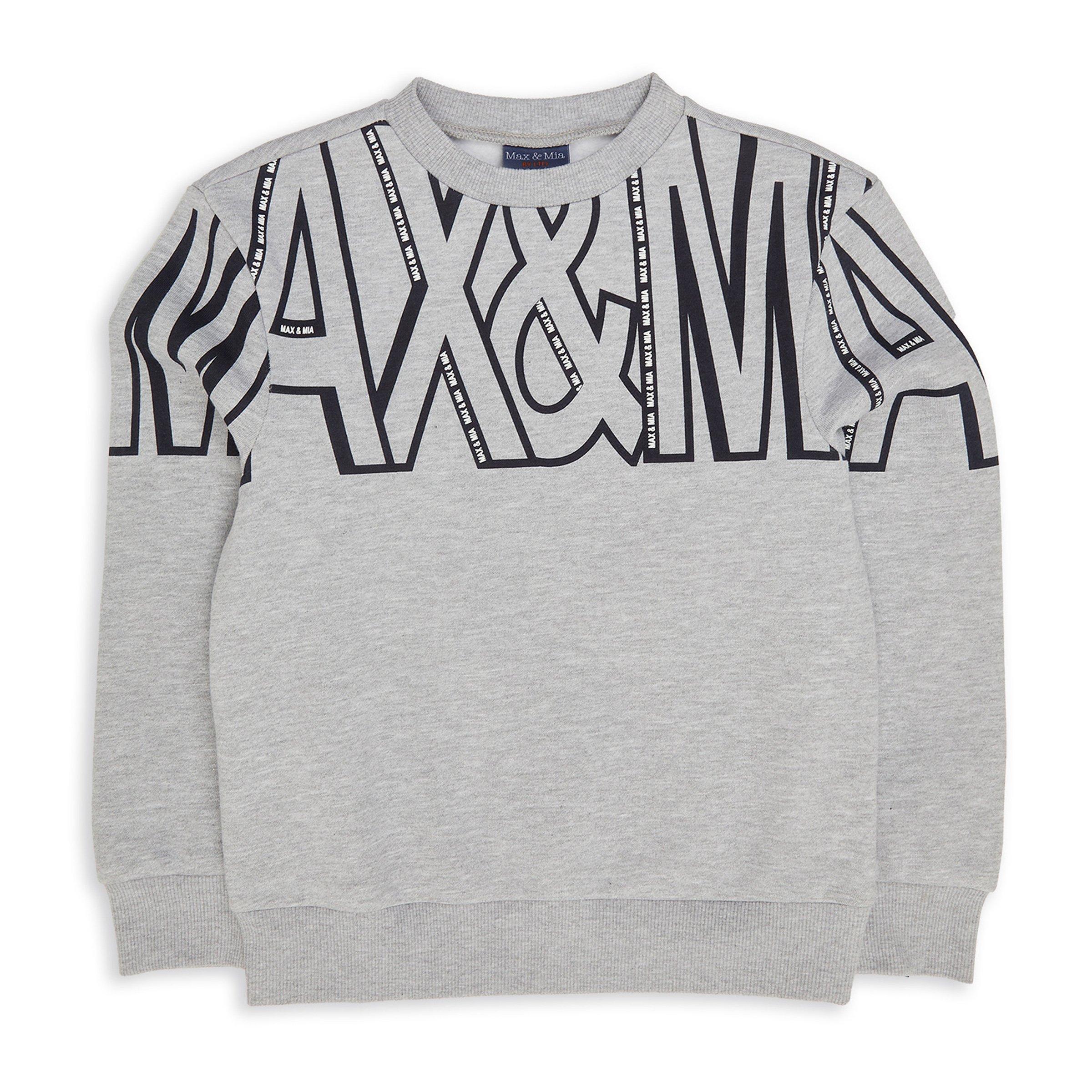 Kid Boys Grey Sweat Top (3146977) | Max & Mia