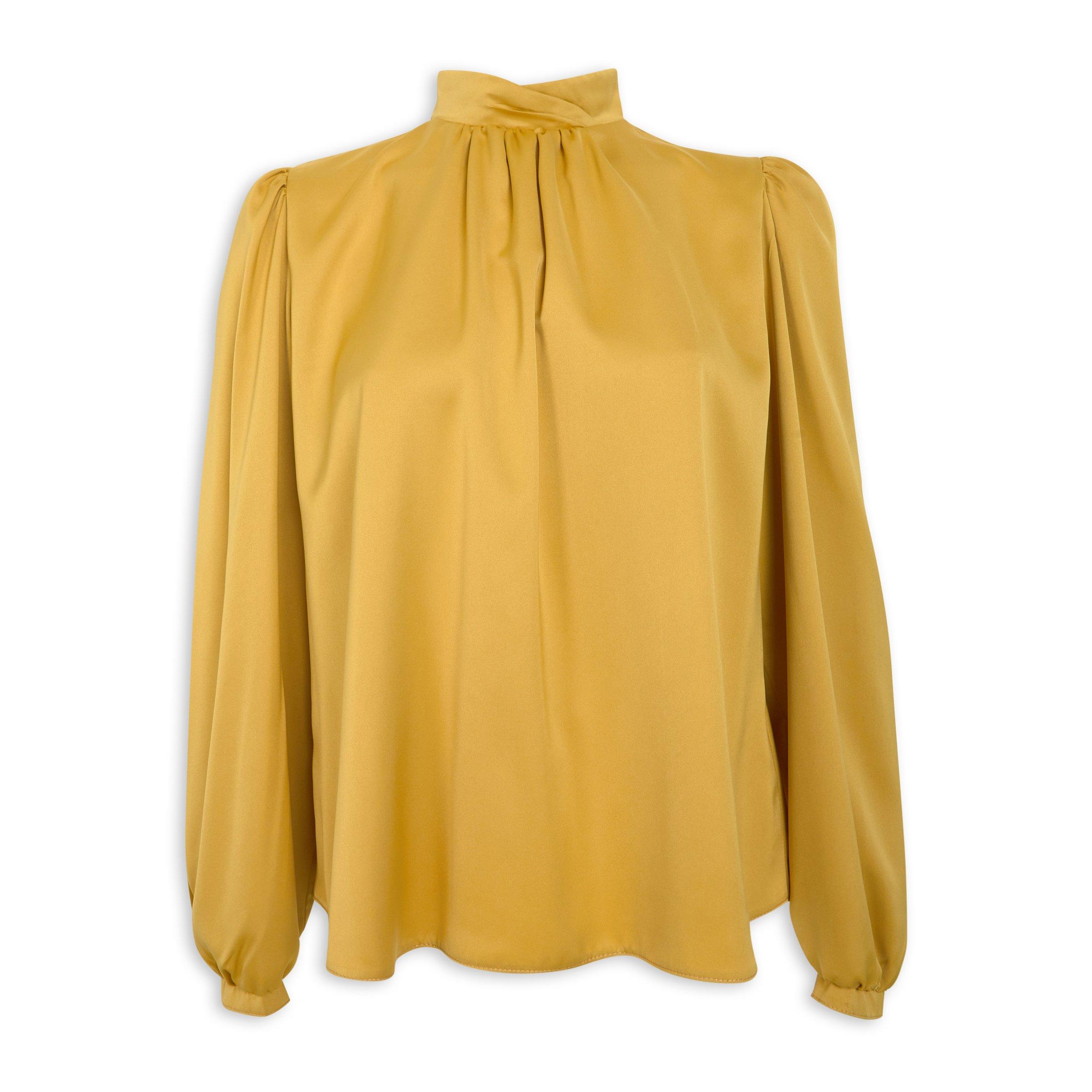 Mustard Satin Blouse (3147129) | Truworths
