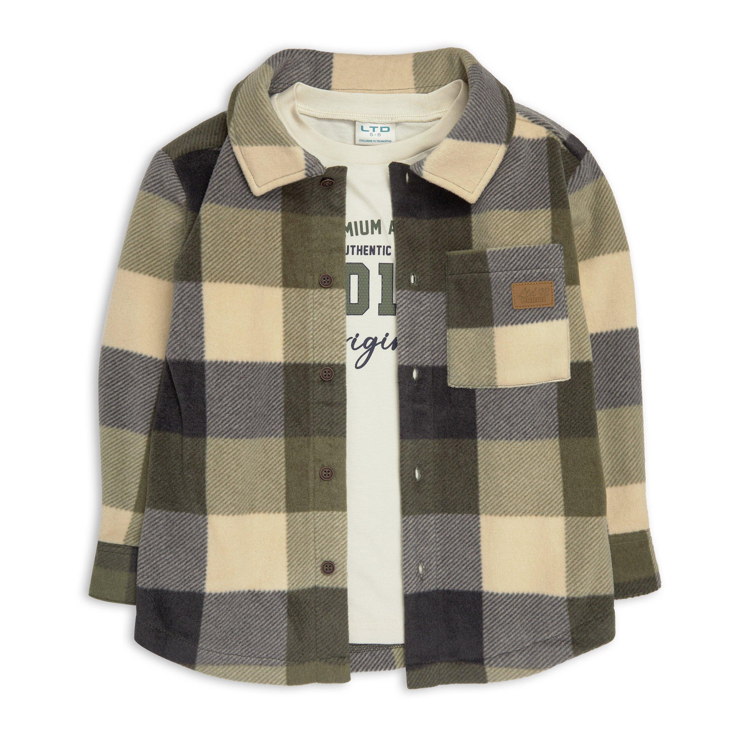 Boys 2-pack Check Shirt and T-shirt (3147205) | LTD Kids