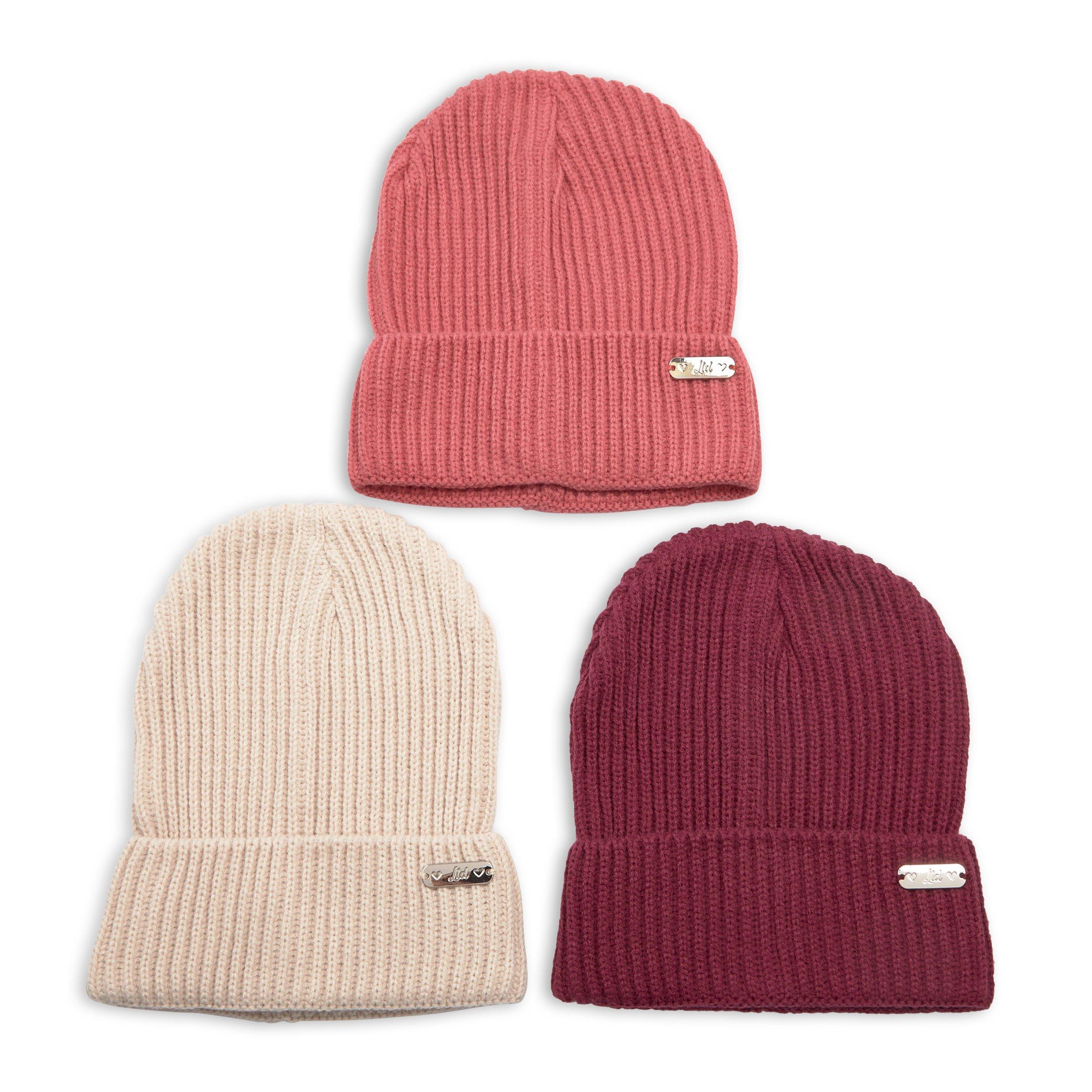 Kid Girls 3-pack Beanies (3147223) | LTD Kids