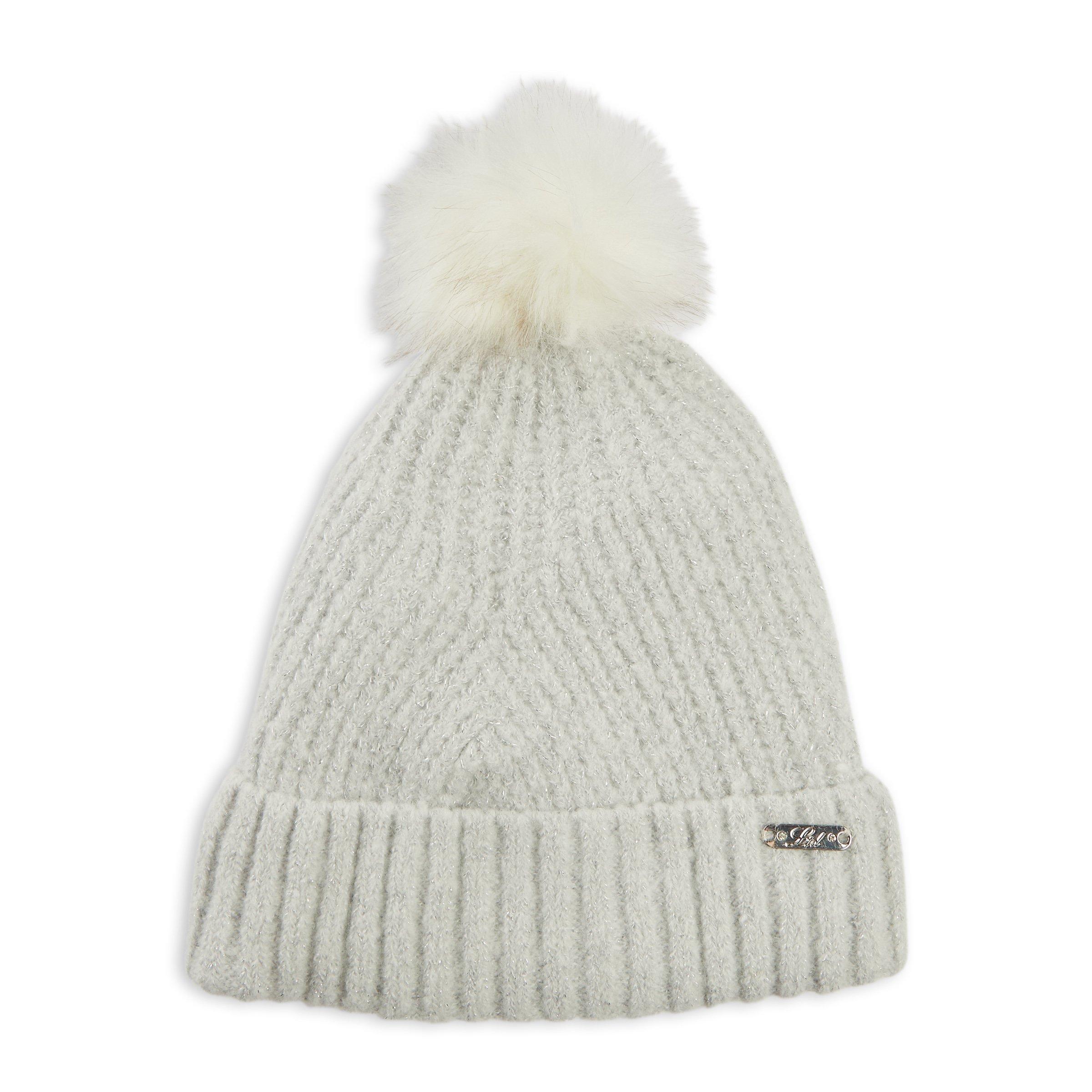 Light Grey Beanie with Pom-Pom (3147341) | LTD Woman
