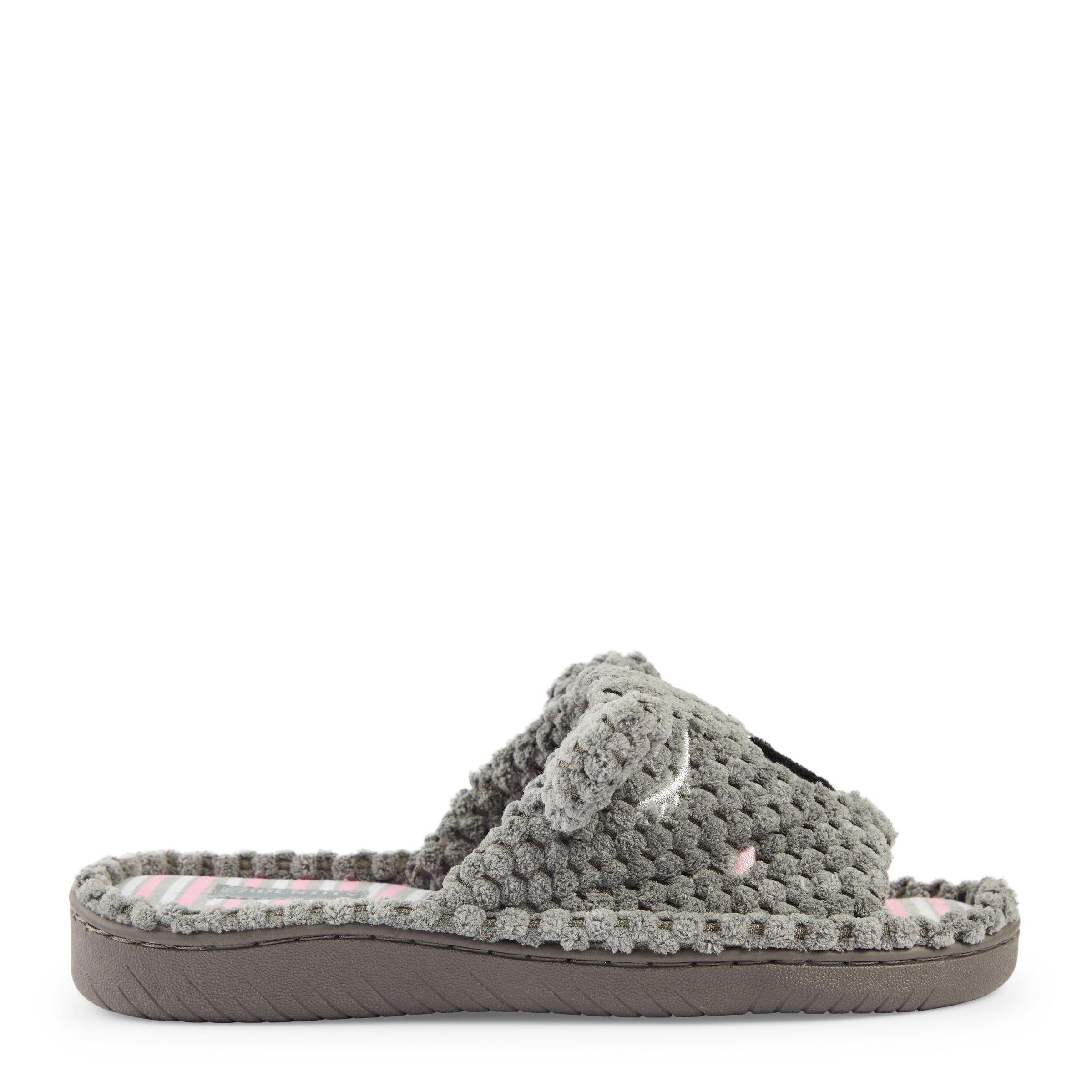 Grey Waffle Bear Slippers (3147485) | Identity