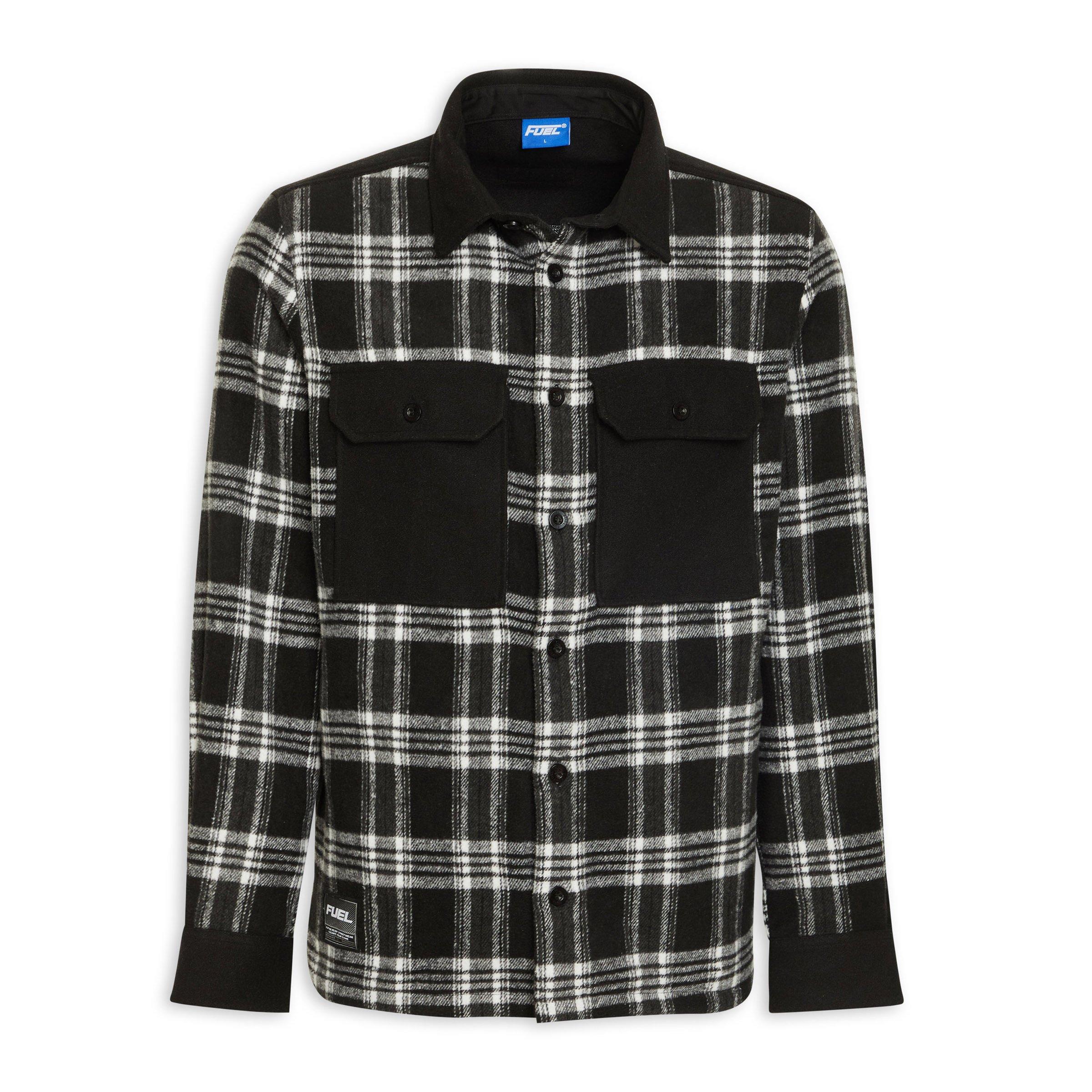Black & White Check Shacket (3147497) | Fuel
