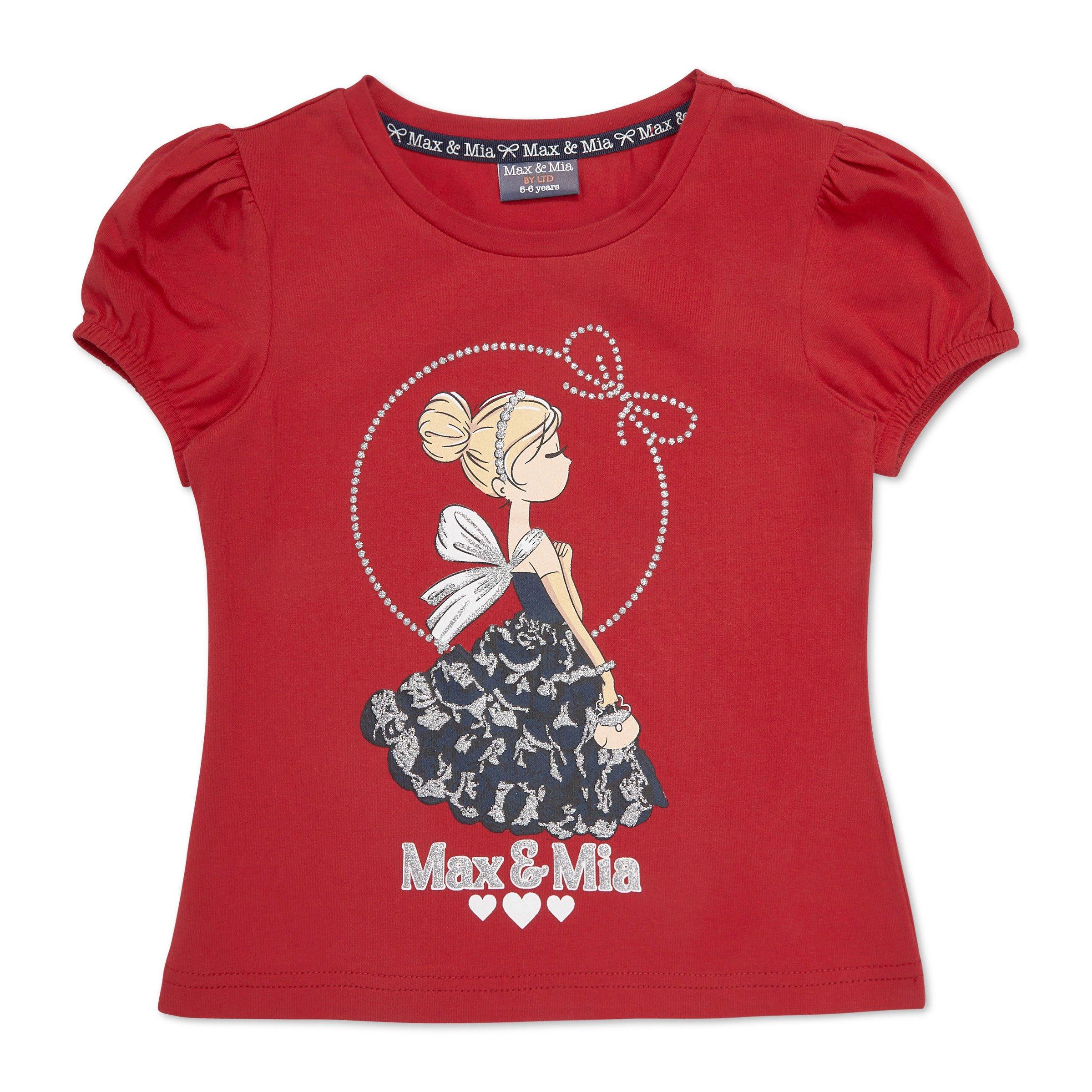 Kid Girls Red T-shirt (3147516) | Max & Mia
