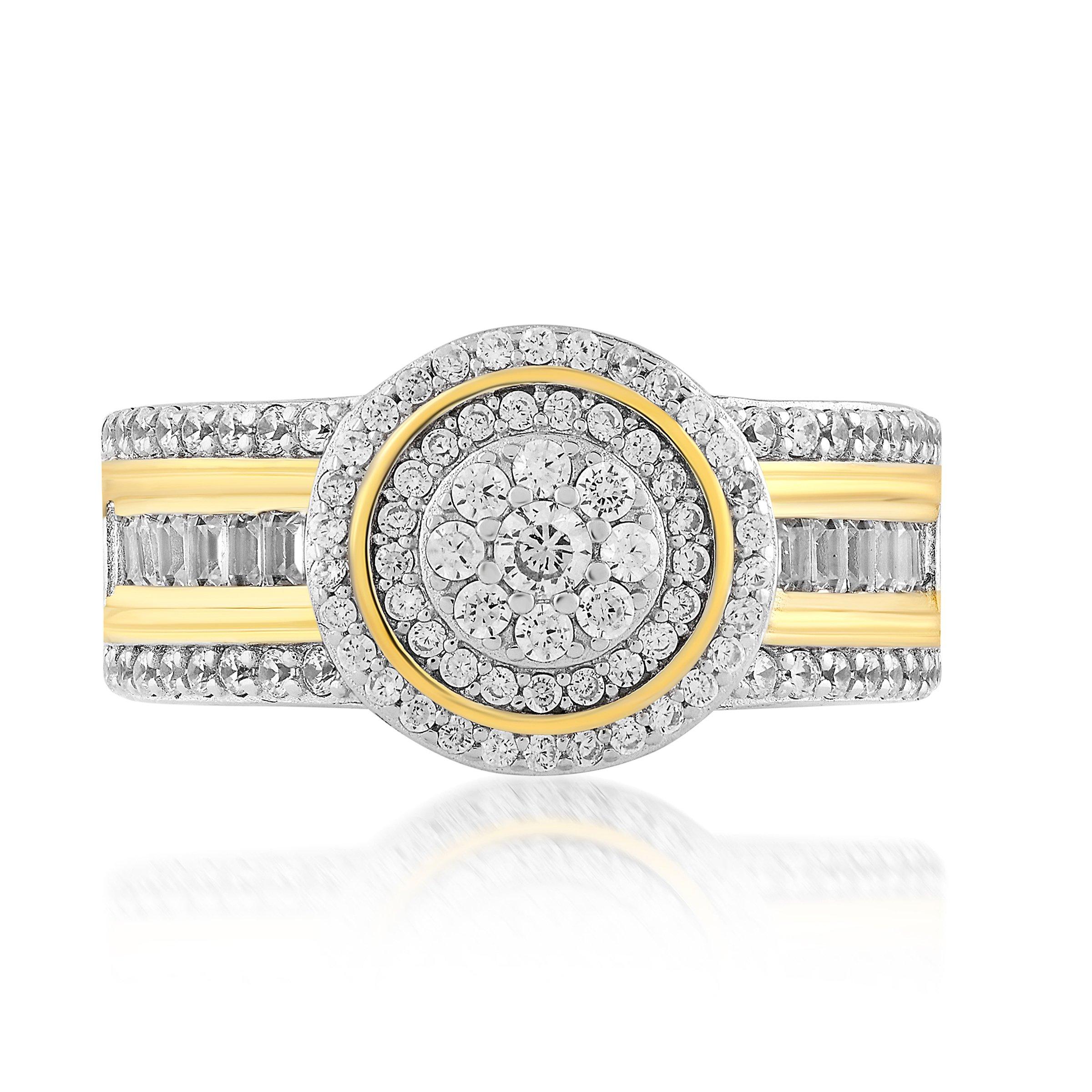 Sterling Silver Gold Plated Ring (3147611) | Sterling Silver