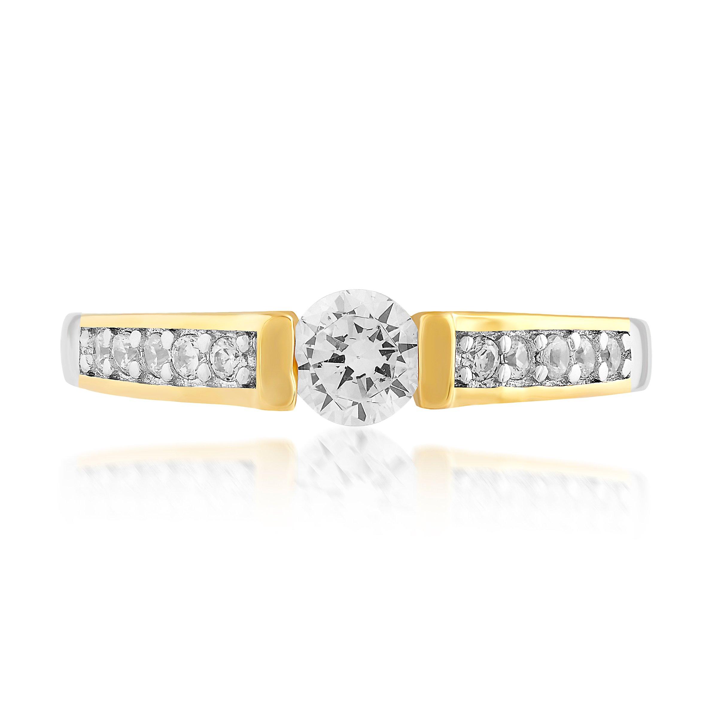 Sterling Silver Gold Finish Ring (3147618) | Sterling Silver