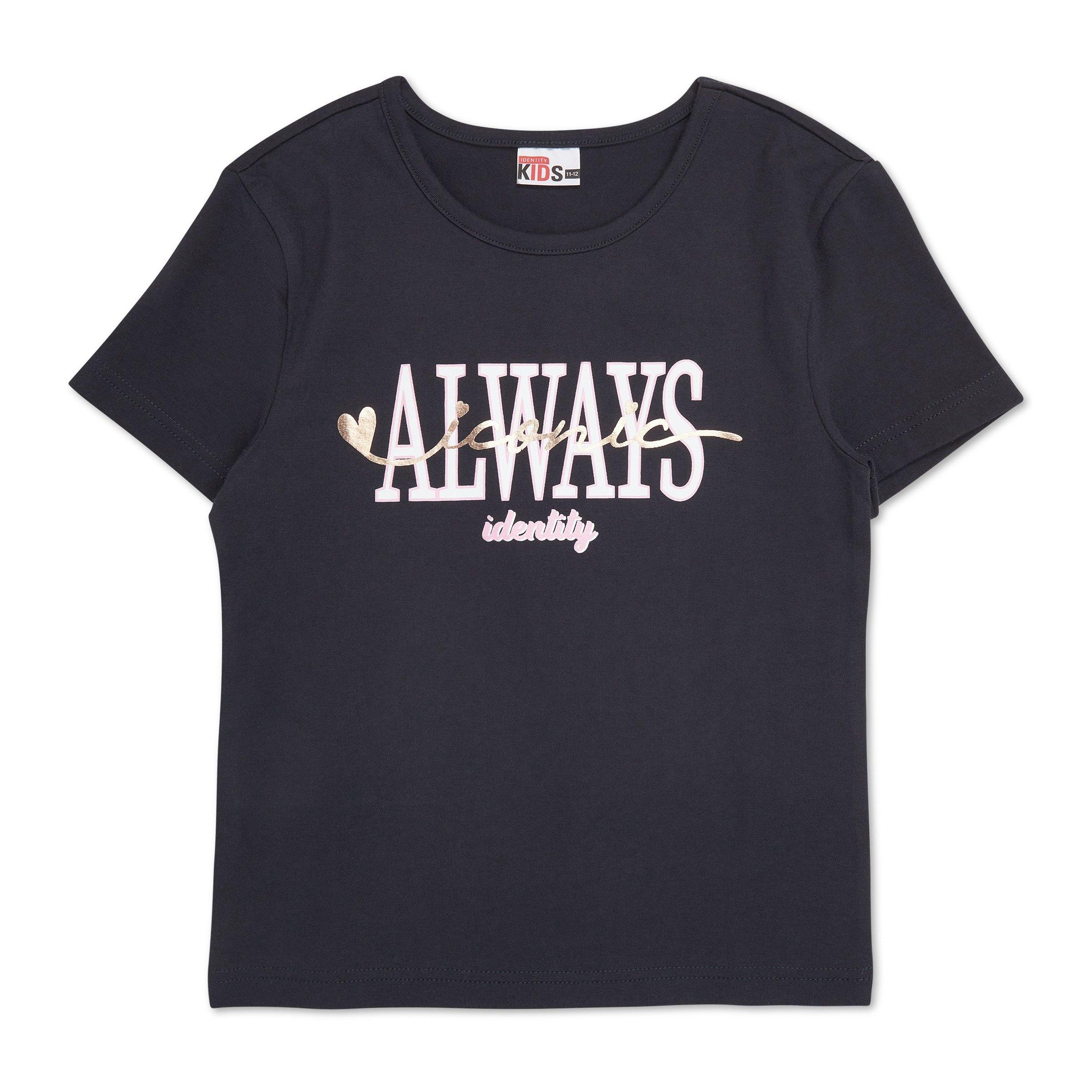 Girls Black T-shirt (3147629) | Identity