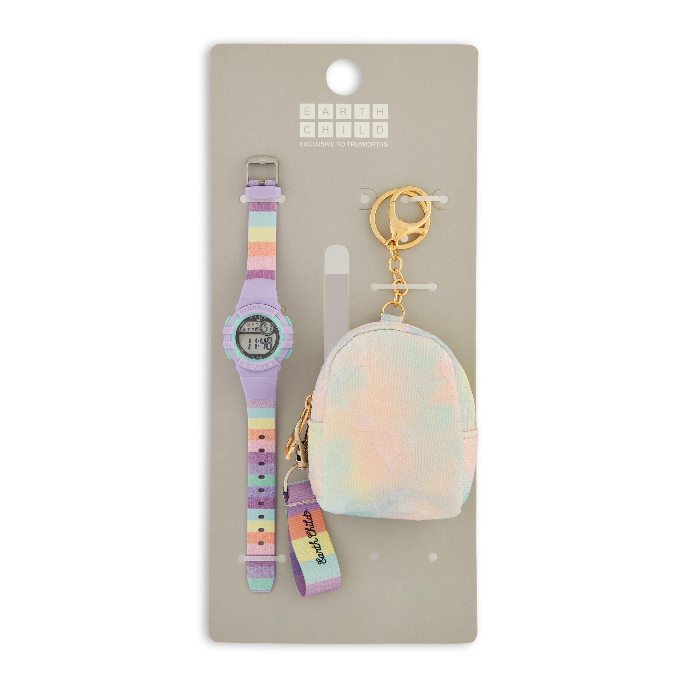 Purple Digital Watch and Coin Purse Set (3147793) | Earthchild