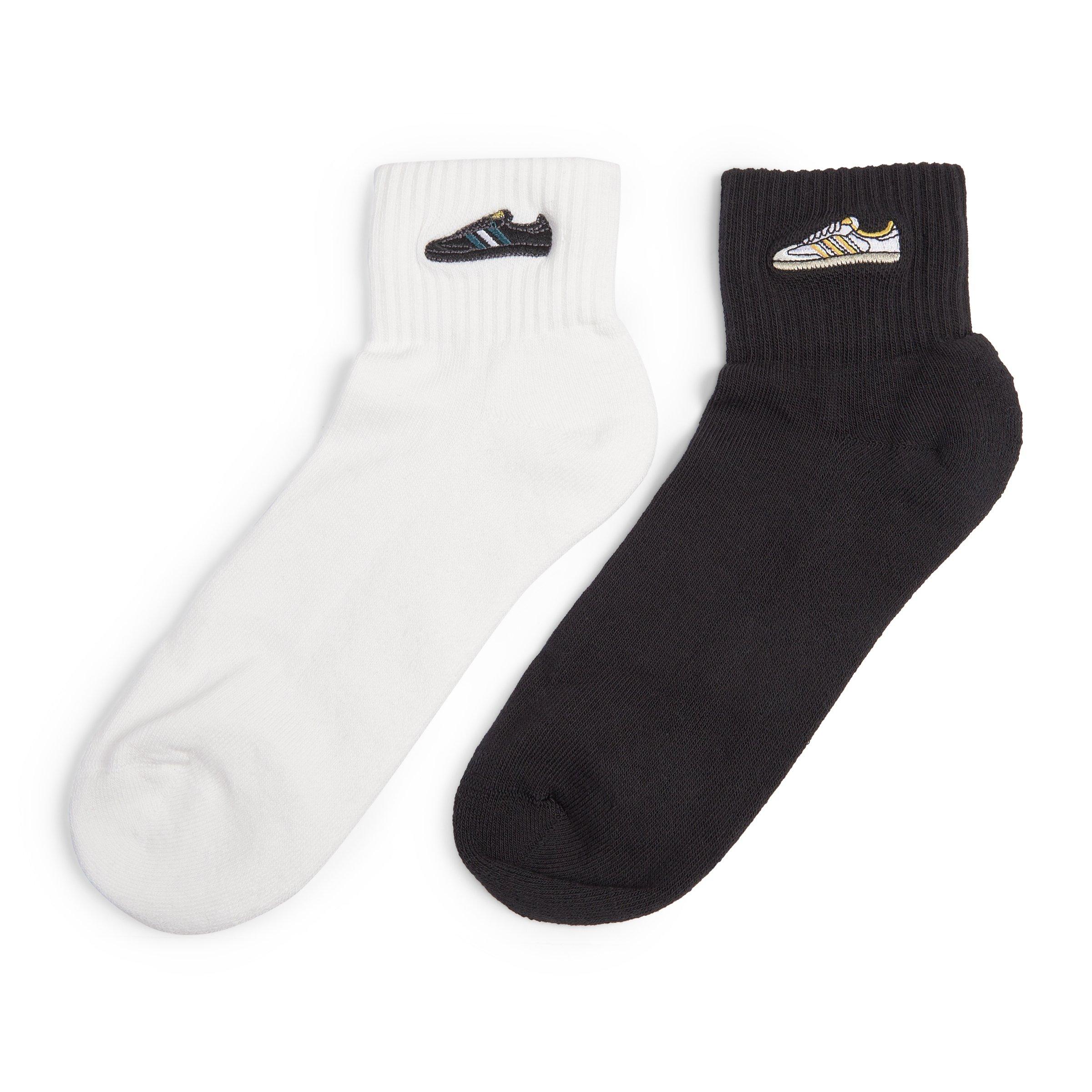 Black Samba Mid Ankle Socks (3148025) | Adidas