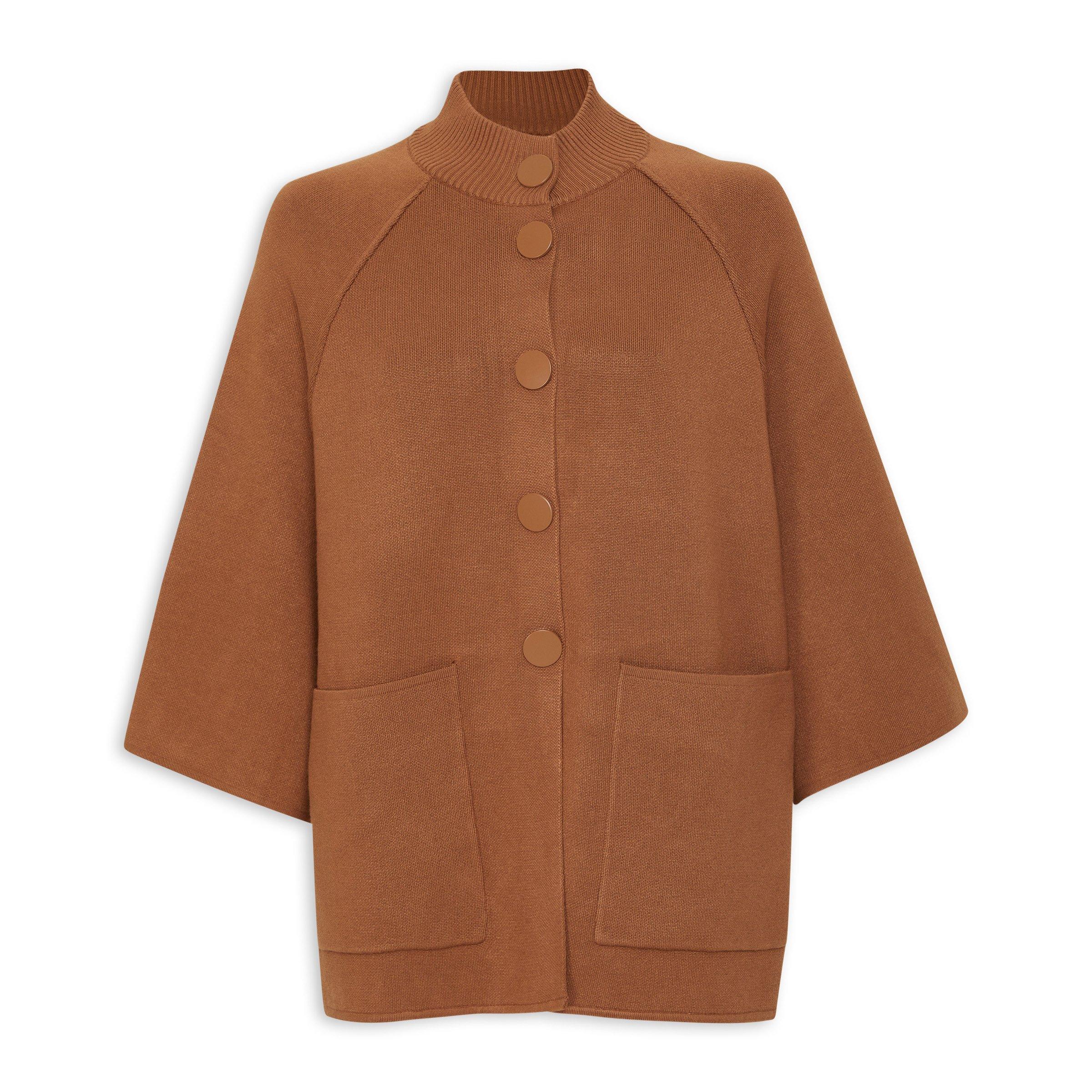 Tan Knit Jacket (3148241) | Earthaddict