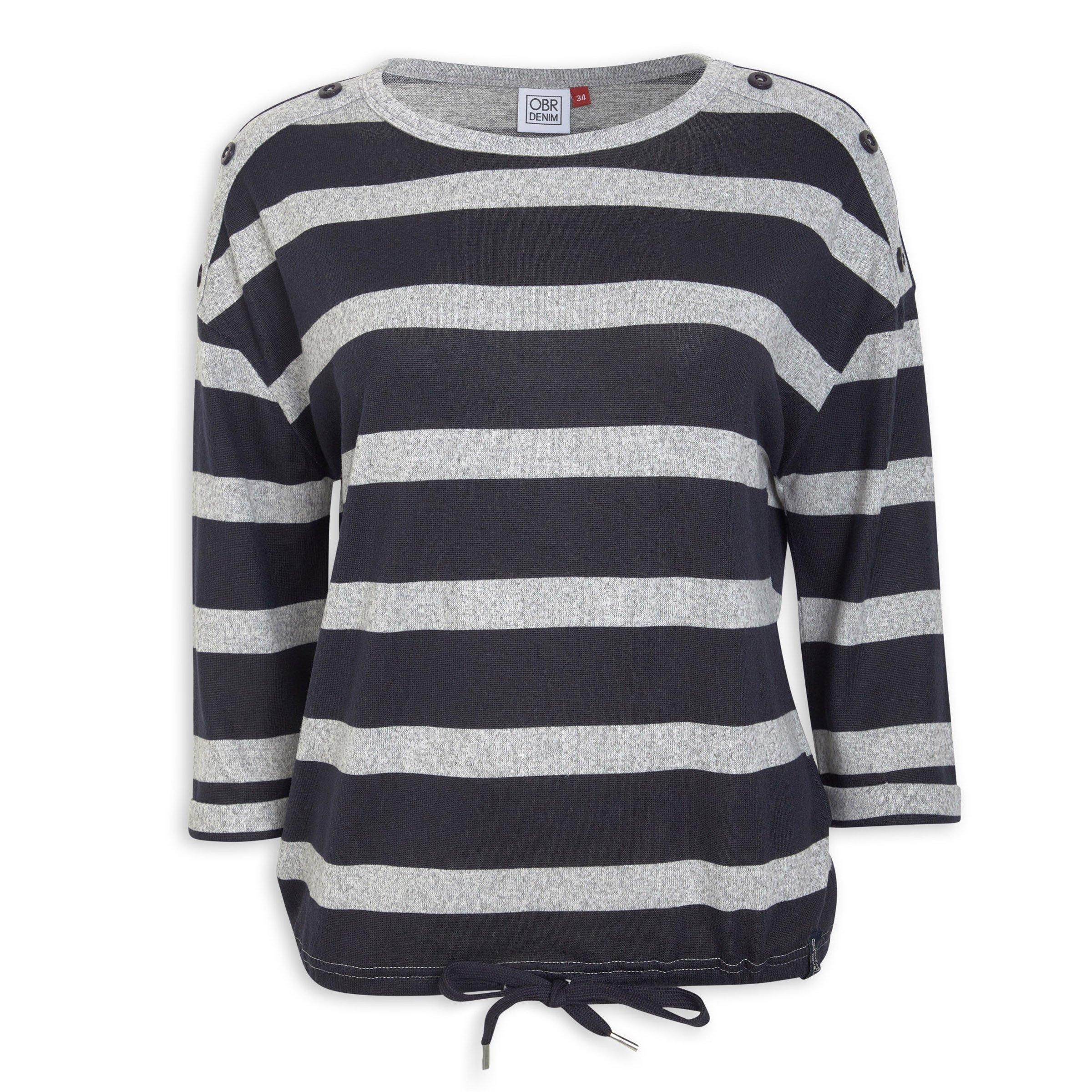 Navy and Grey Stripe Top (3148649) | OUTBACK RED