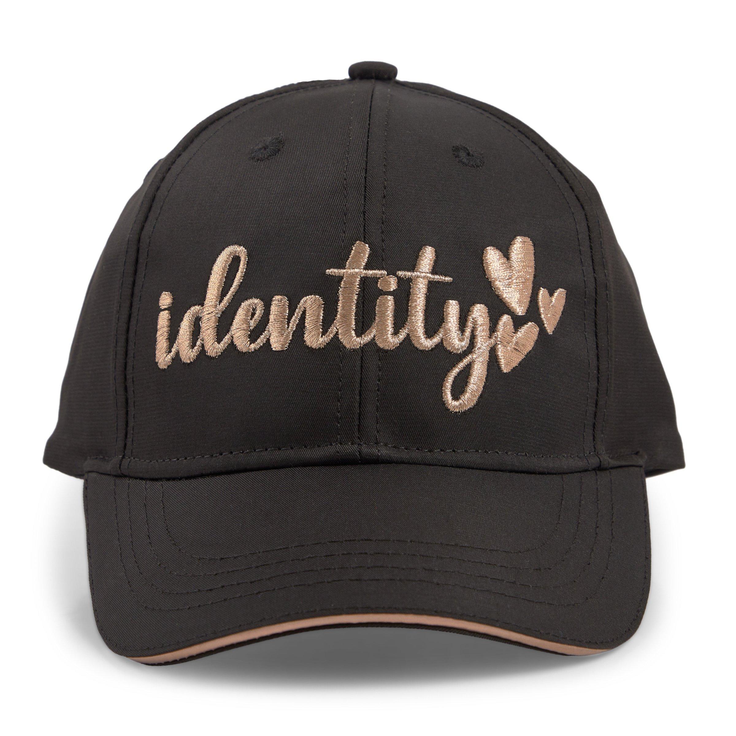 Girls Black Branded Peak Cap (3148659) | Identity