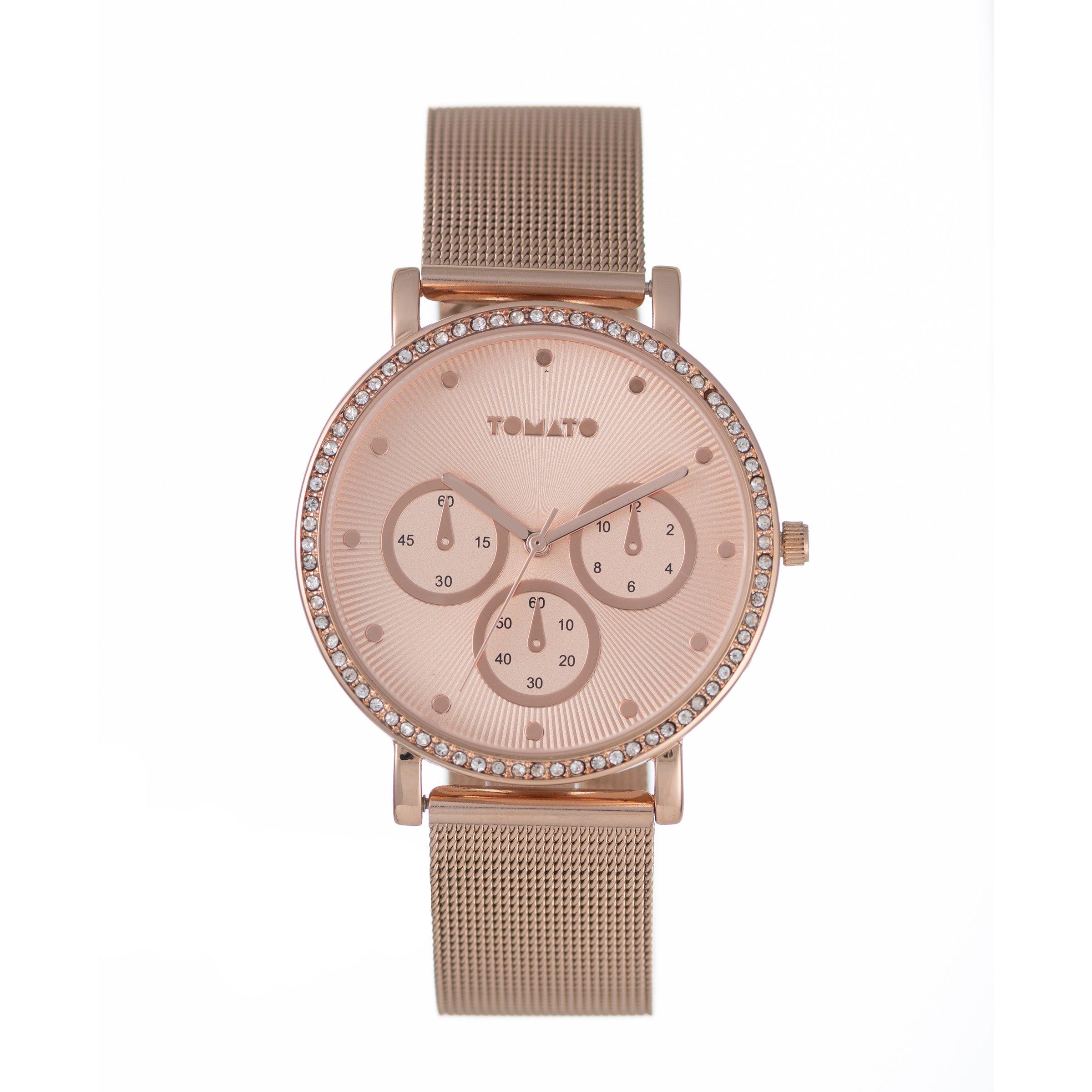 Rose Gold Mesh Watch (3148697) | Tomato