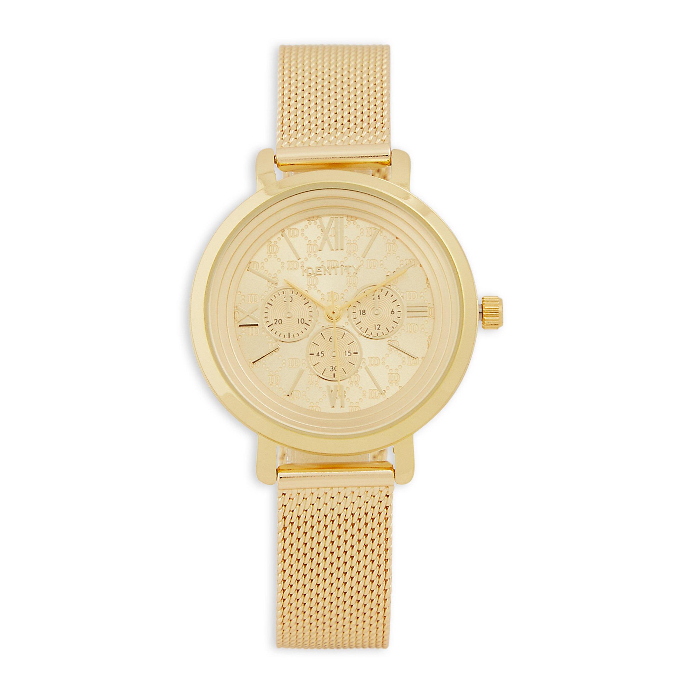 Gold Mesh Watch (3149004) | Identity