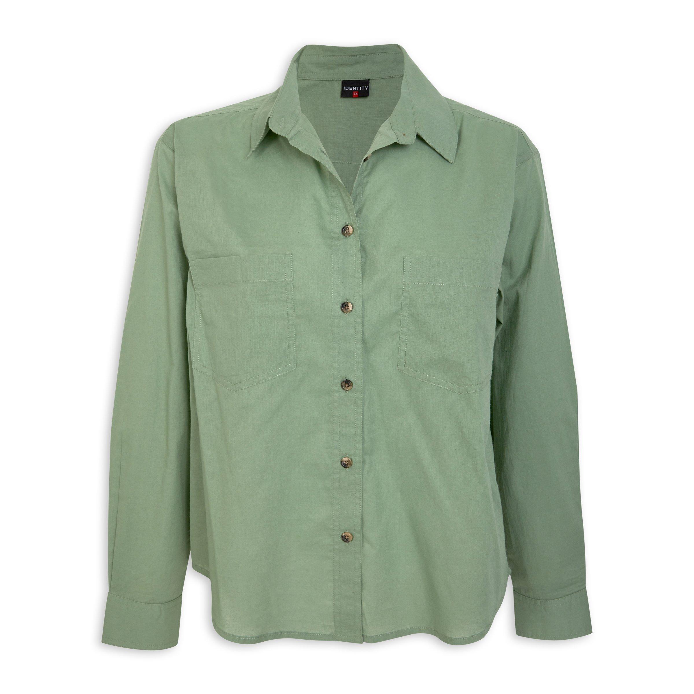Sage Green Voile Shirt (3149226) | Identity
