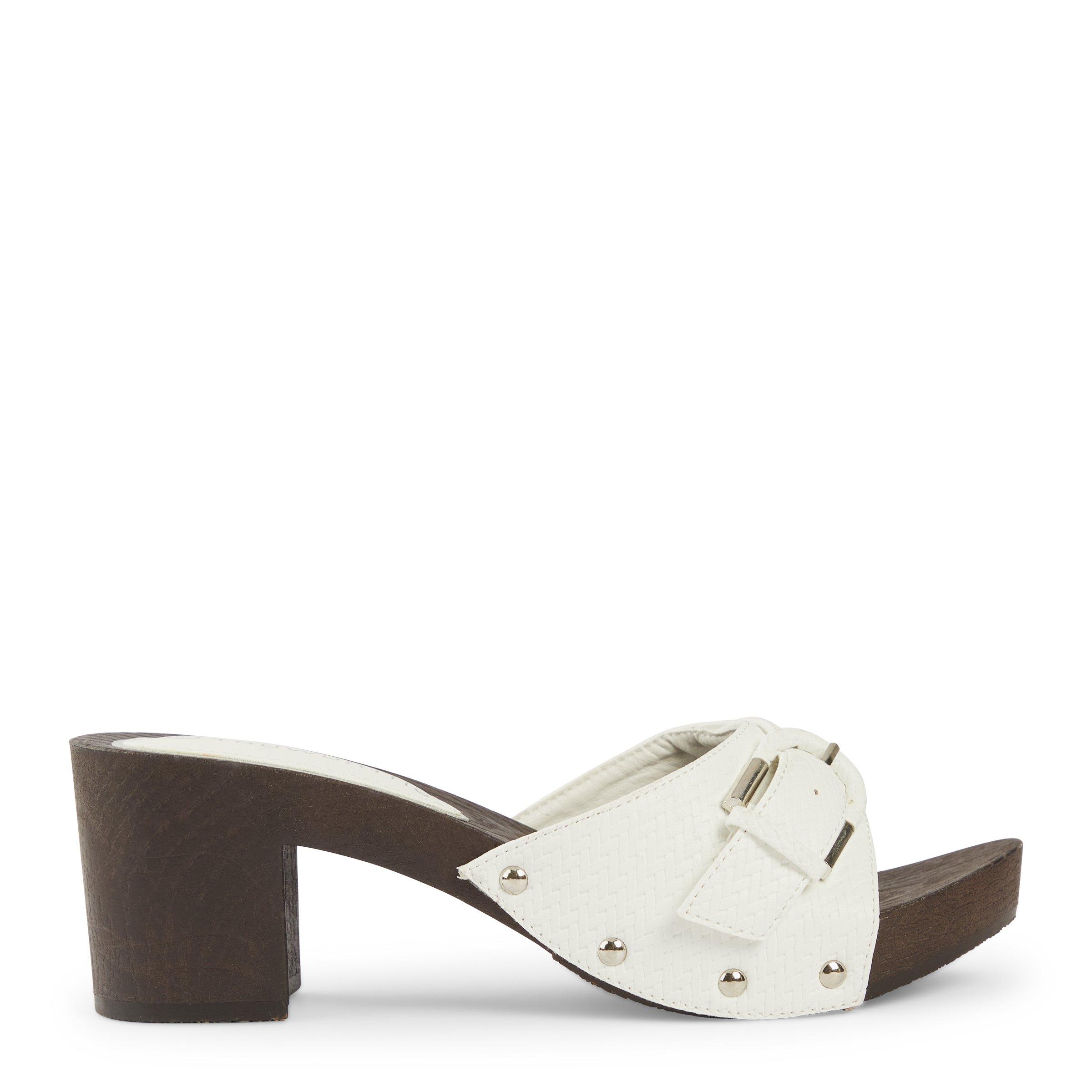 White Heeled Mule (3149390) | Truworths