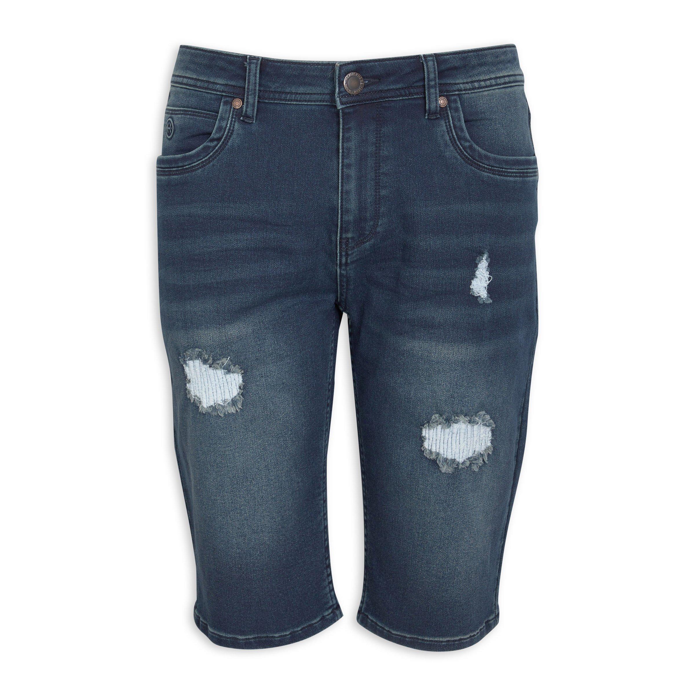 Indigo Ripped Denim Shorts (3149601) | Hemisphere