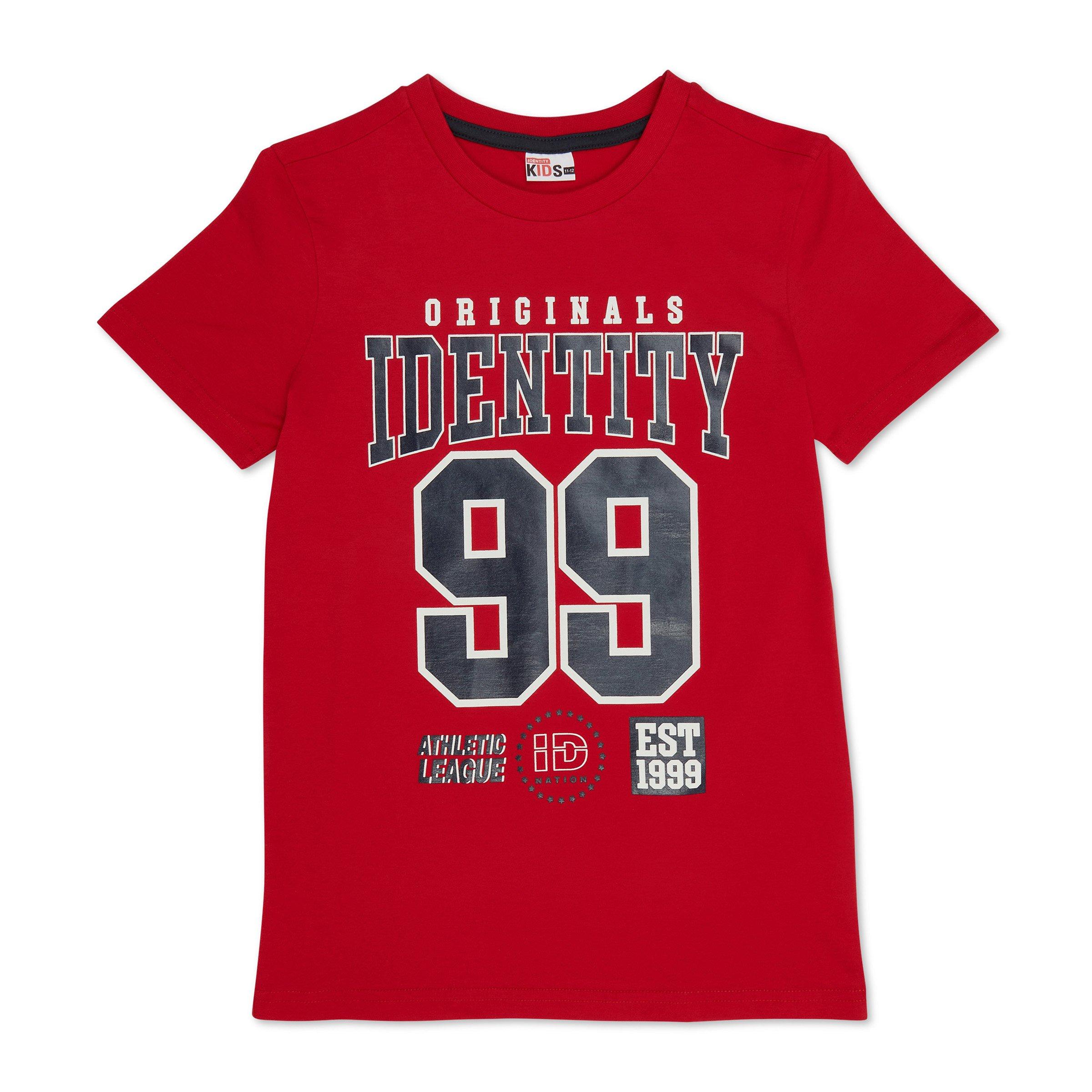 Boys Red Branded T-shirt (3149717) | Identity