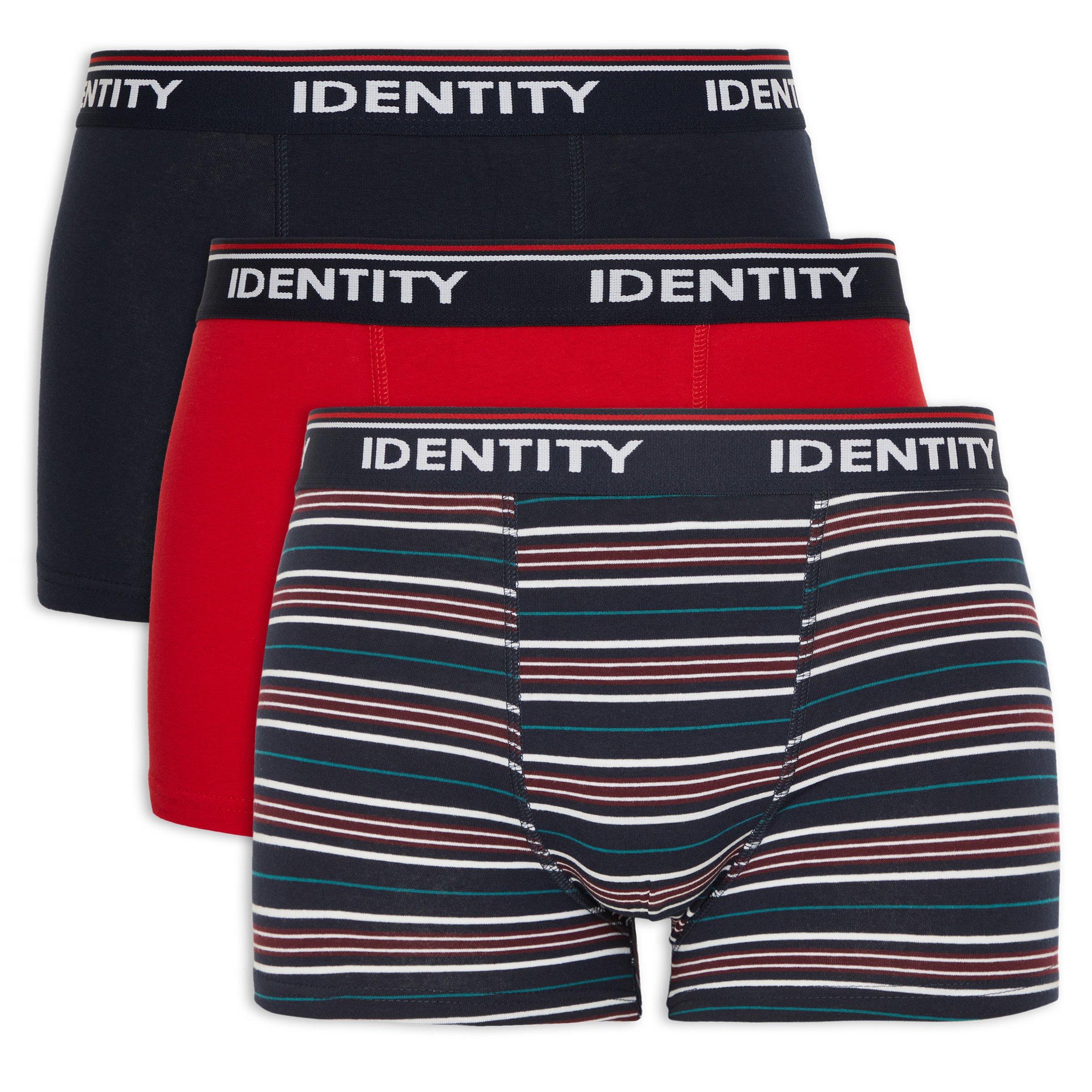3-pack Navy and Red Boxer Briefs (3149718) | Identity