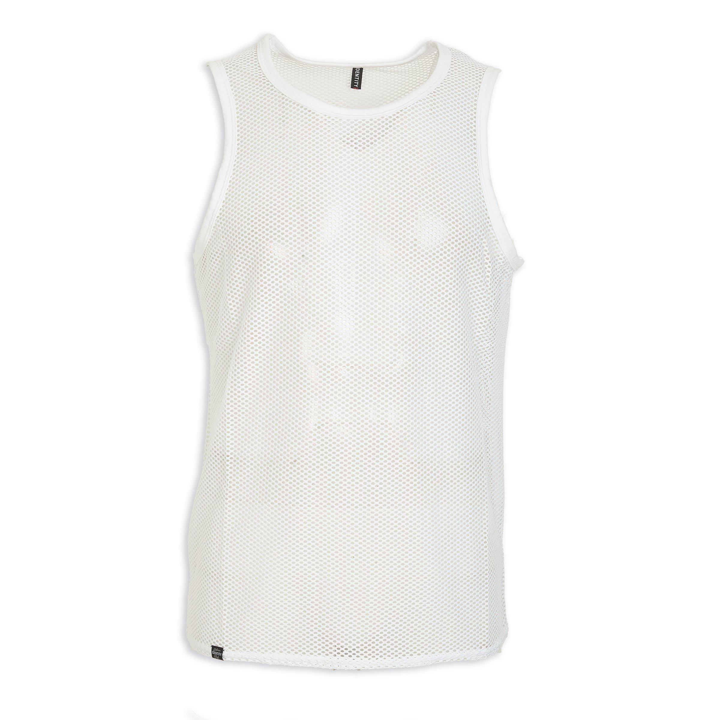 White Mesh Vest (3149722) | Identity
