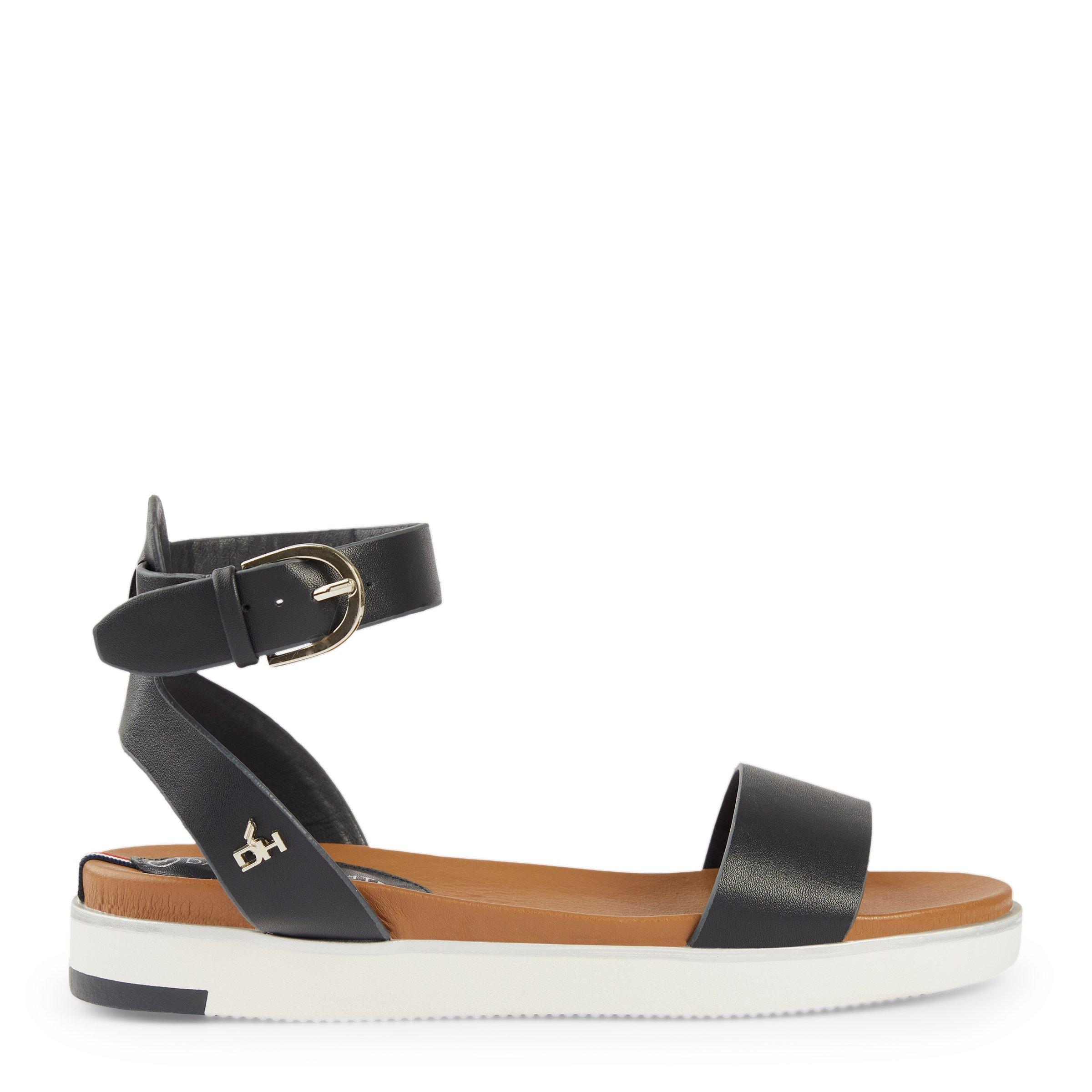 Navy Flat Ankle Strap Sandals (3149724) | Daniel Hechter