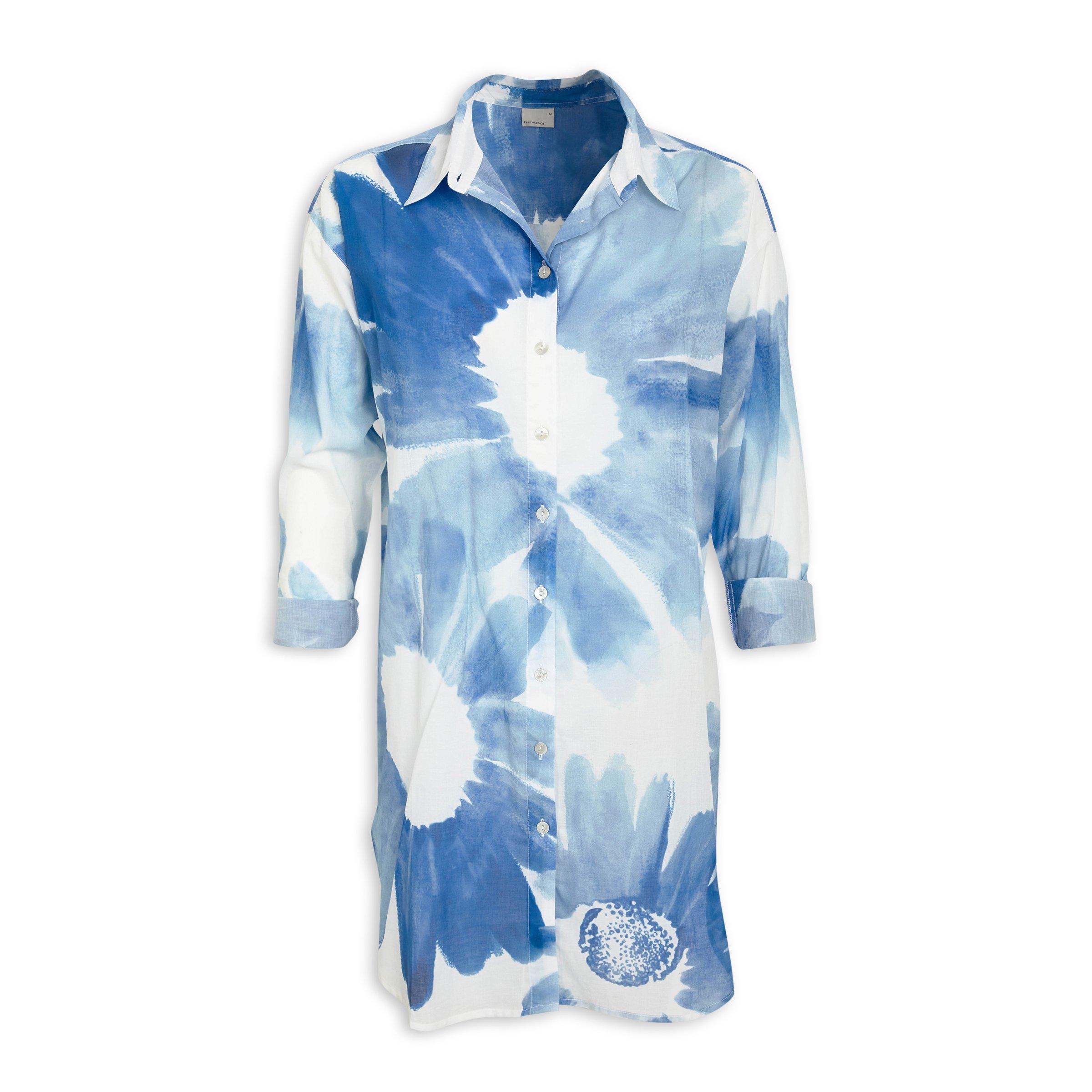 Blue Floral Print Shirt (3149765) | Earthaddict