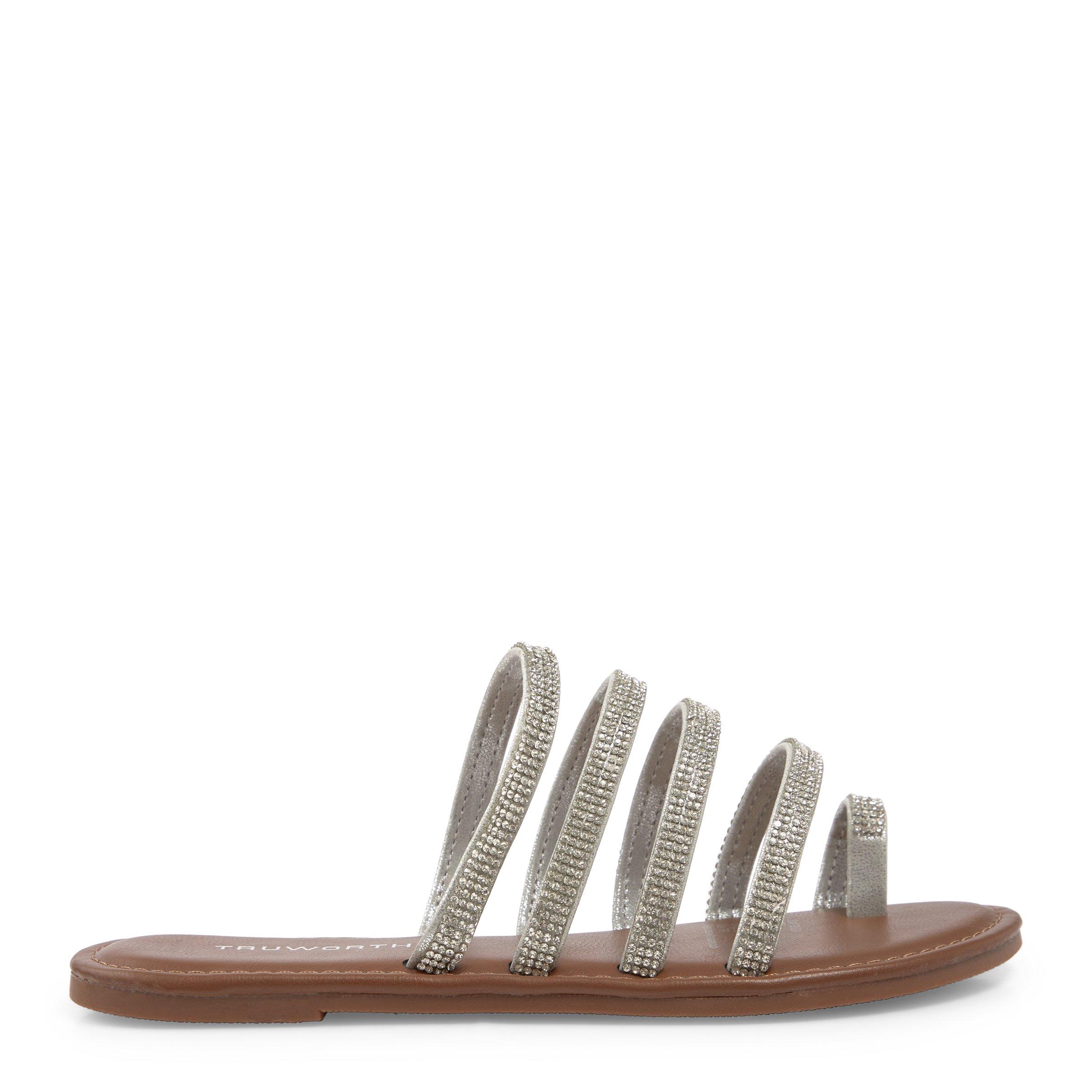Silver Embellished Toe Post Sandals (3149795) | Truworths