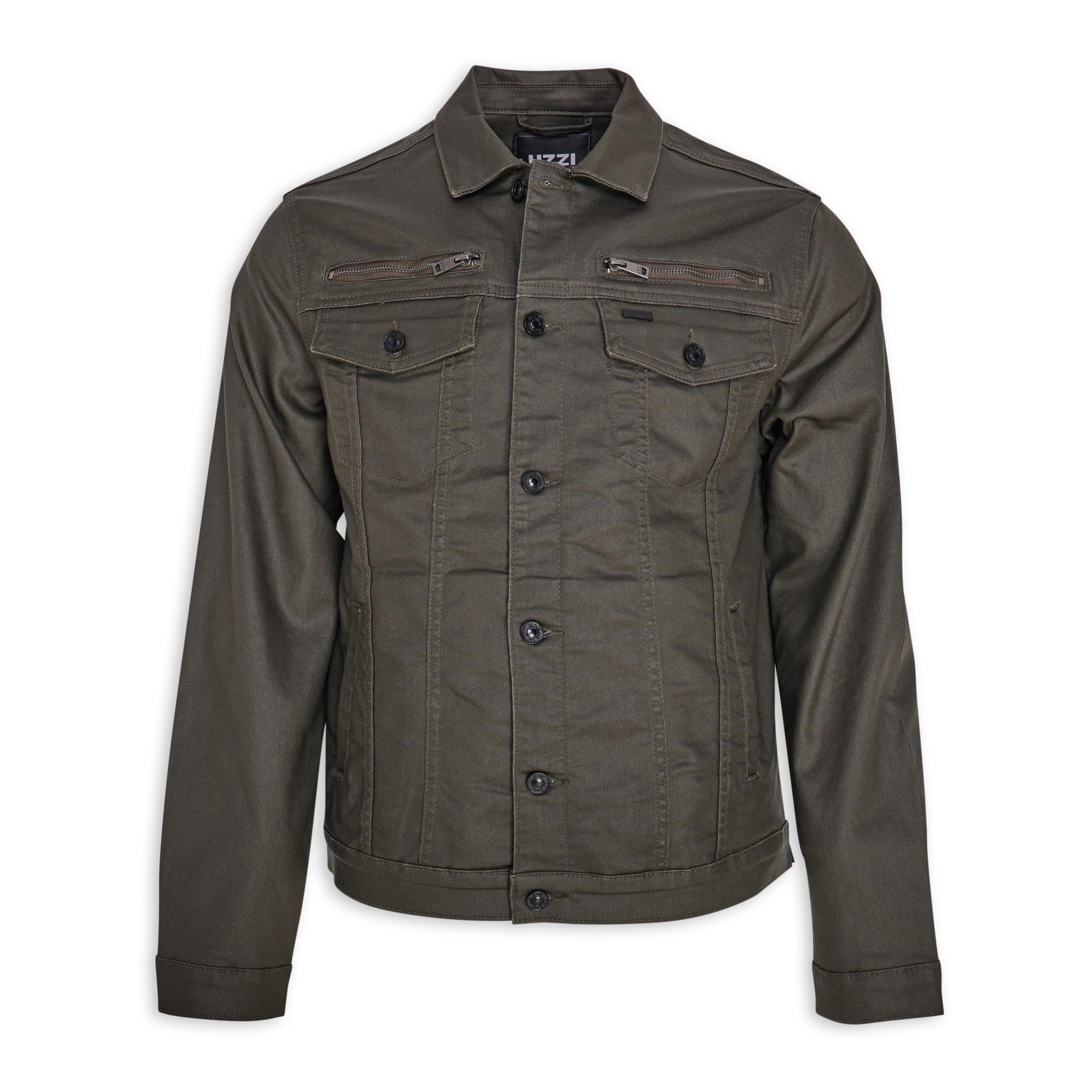 Green Trucker Denim Jacket (3149966) | UZZI