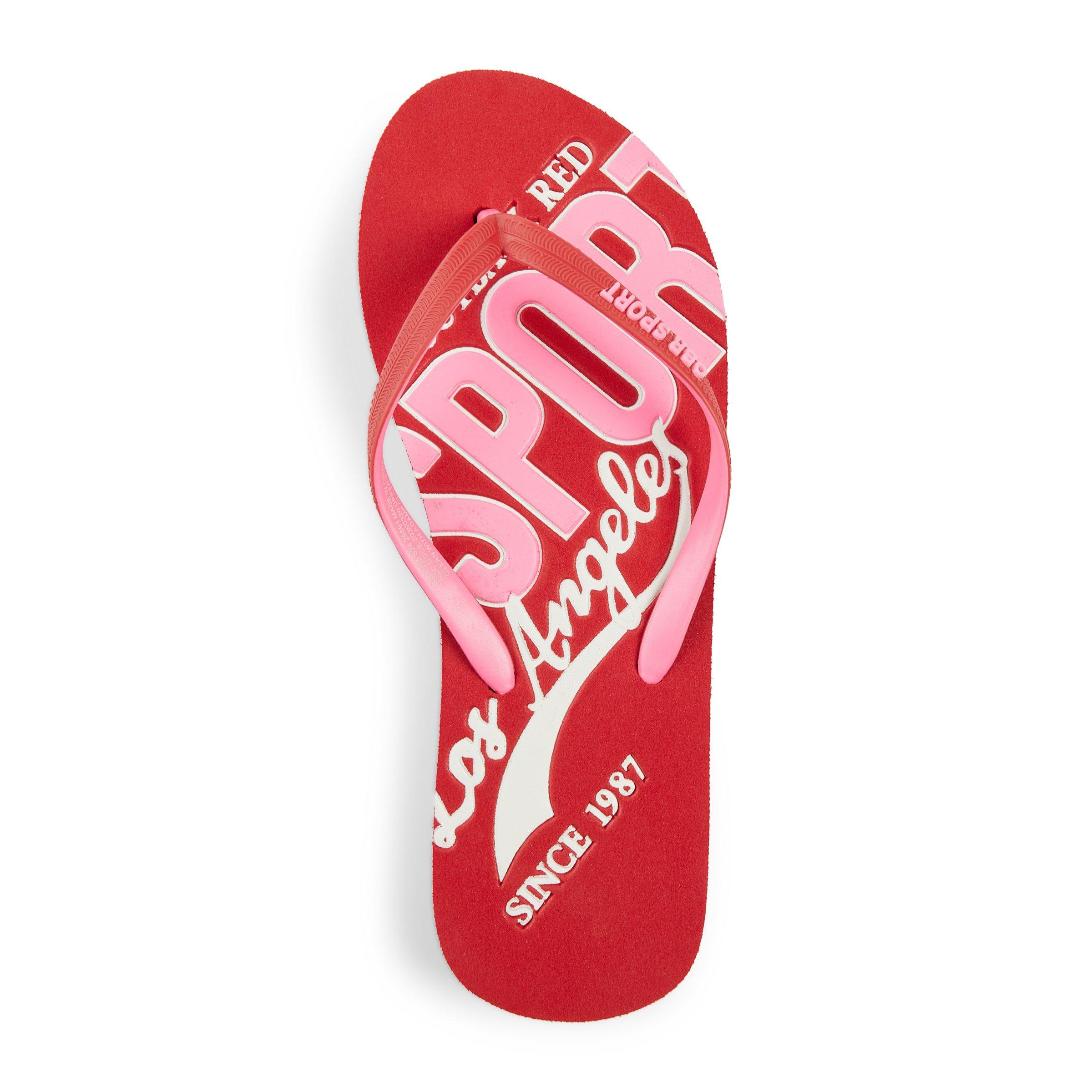 Red Branded Flip Flops (3151065) | OUTBACK RED Sport