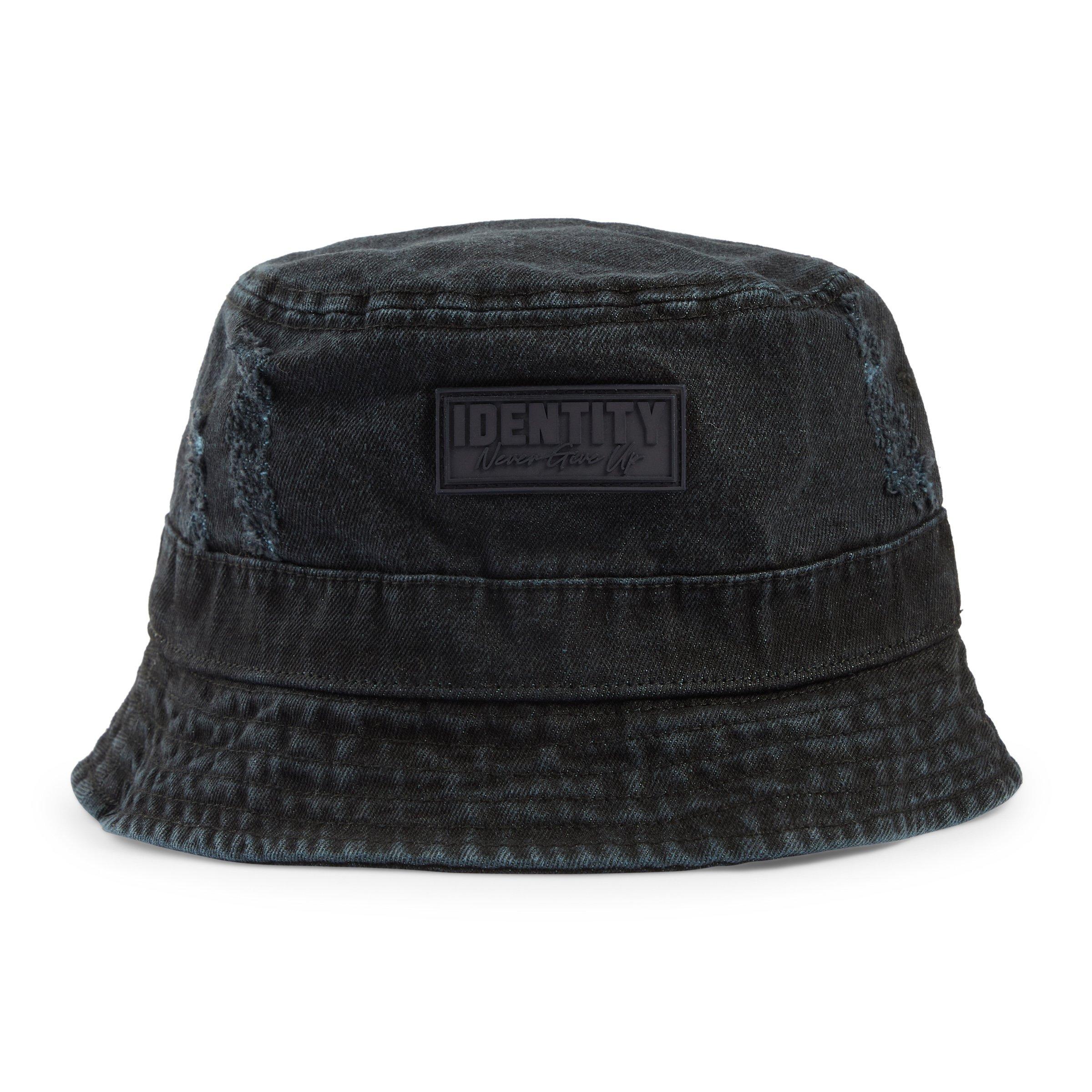 Blue and Black Denim Bucket Hat (3151123) | Identity
