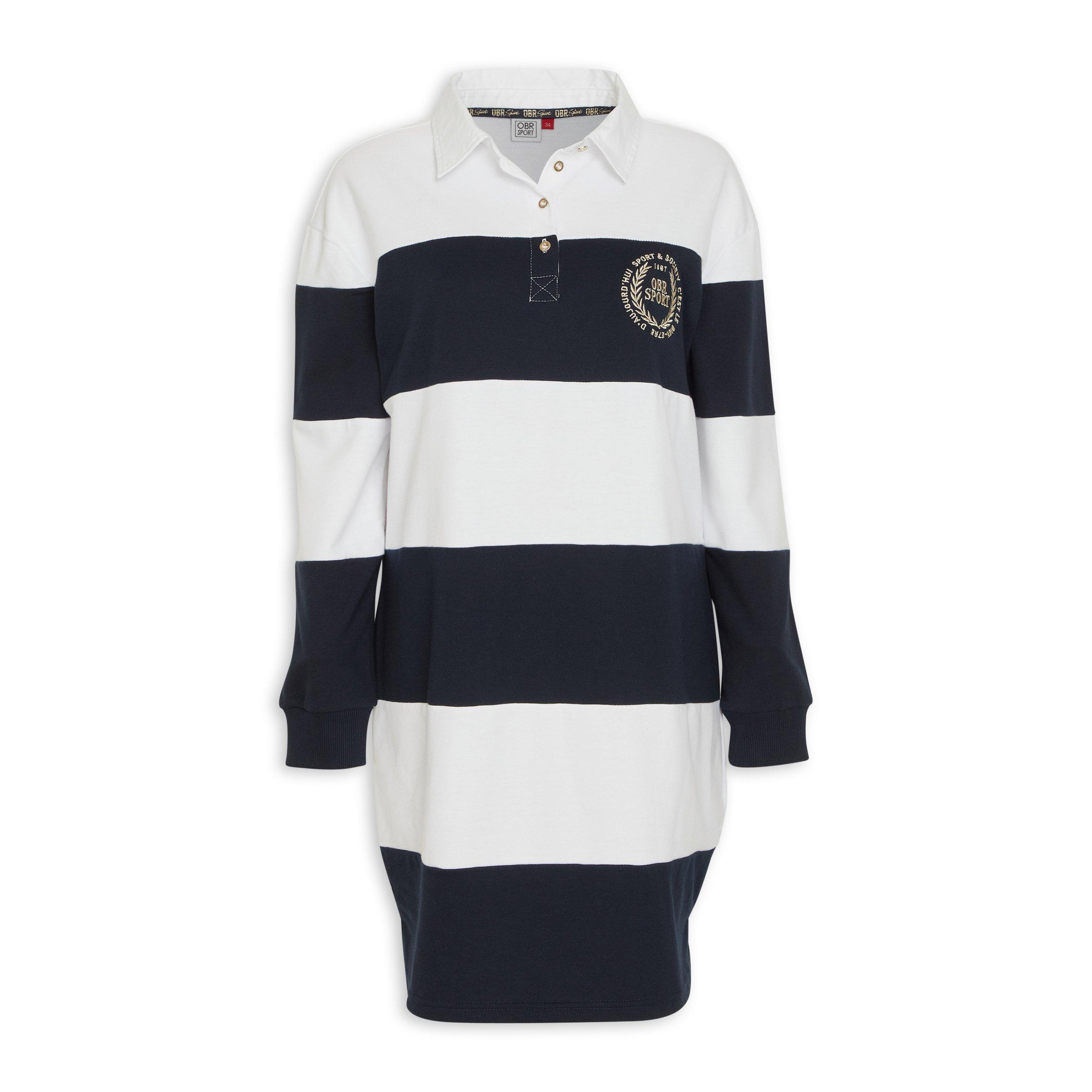 Navy and White A-line Rugby Dress (3151300) | OUTBACK RED Sport