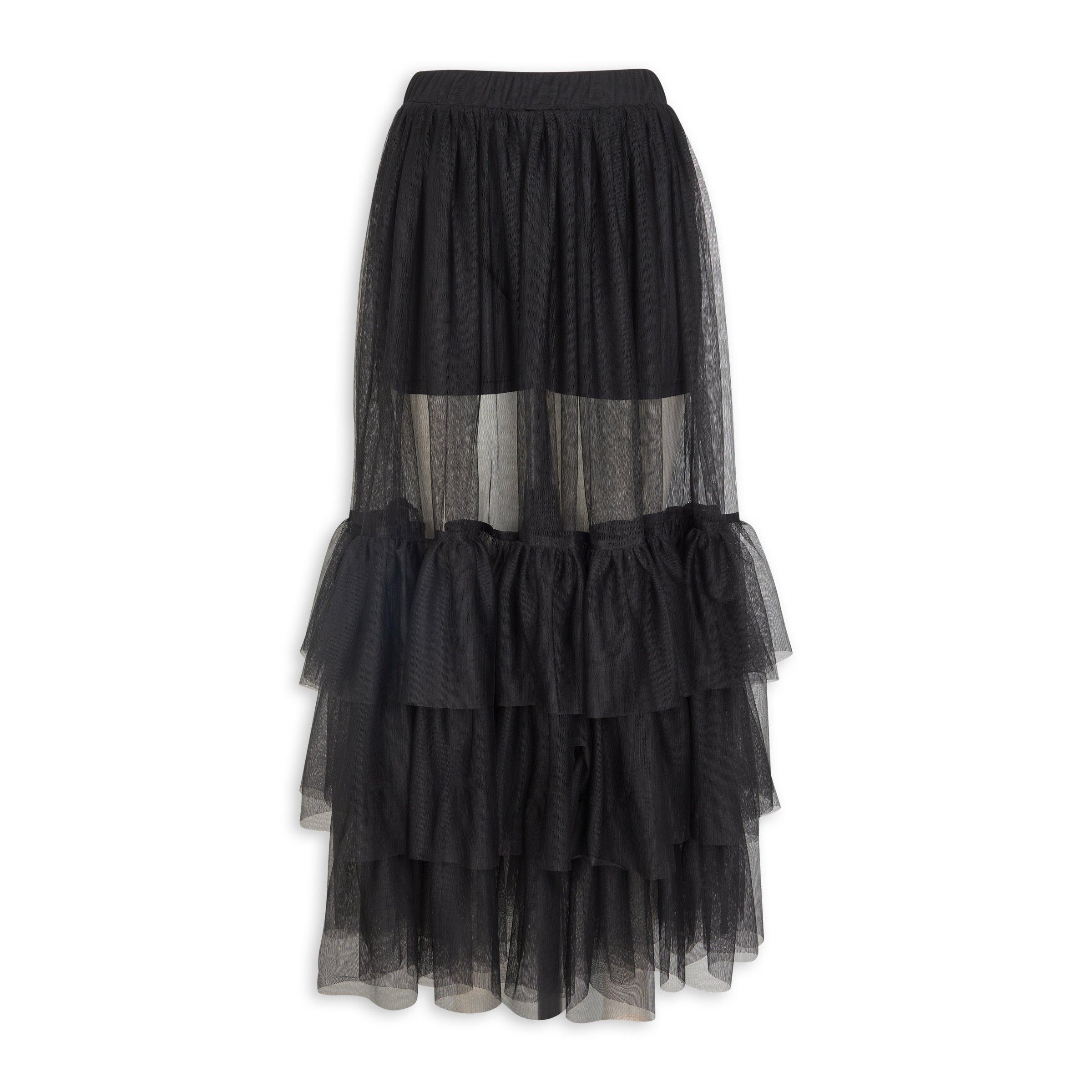 Black Tiered Skirt (3151338) | Inwear