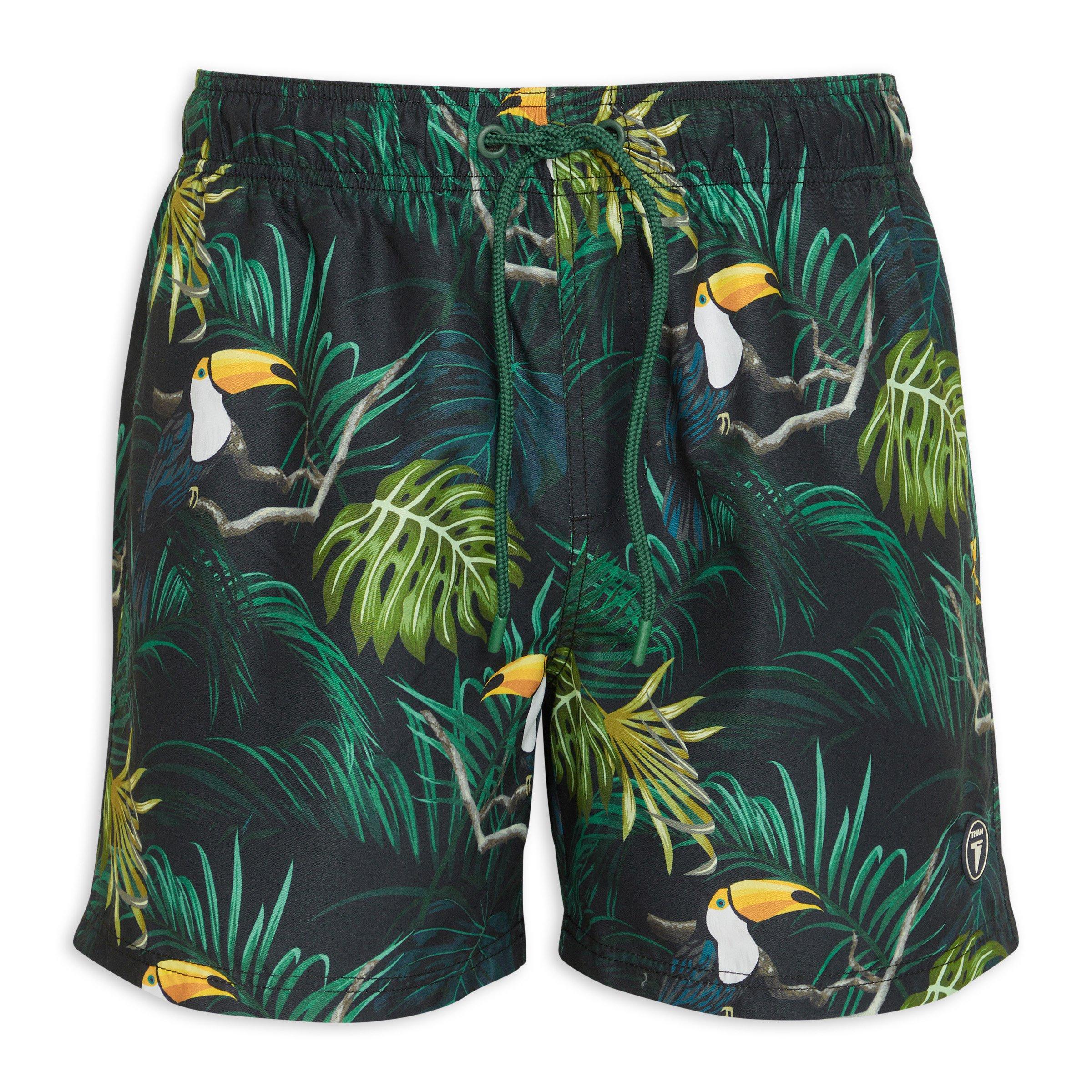 Green Tropical Swim Shorts (3151345) | Truworths Man