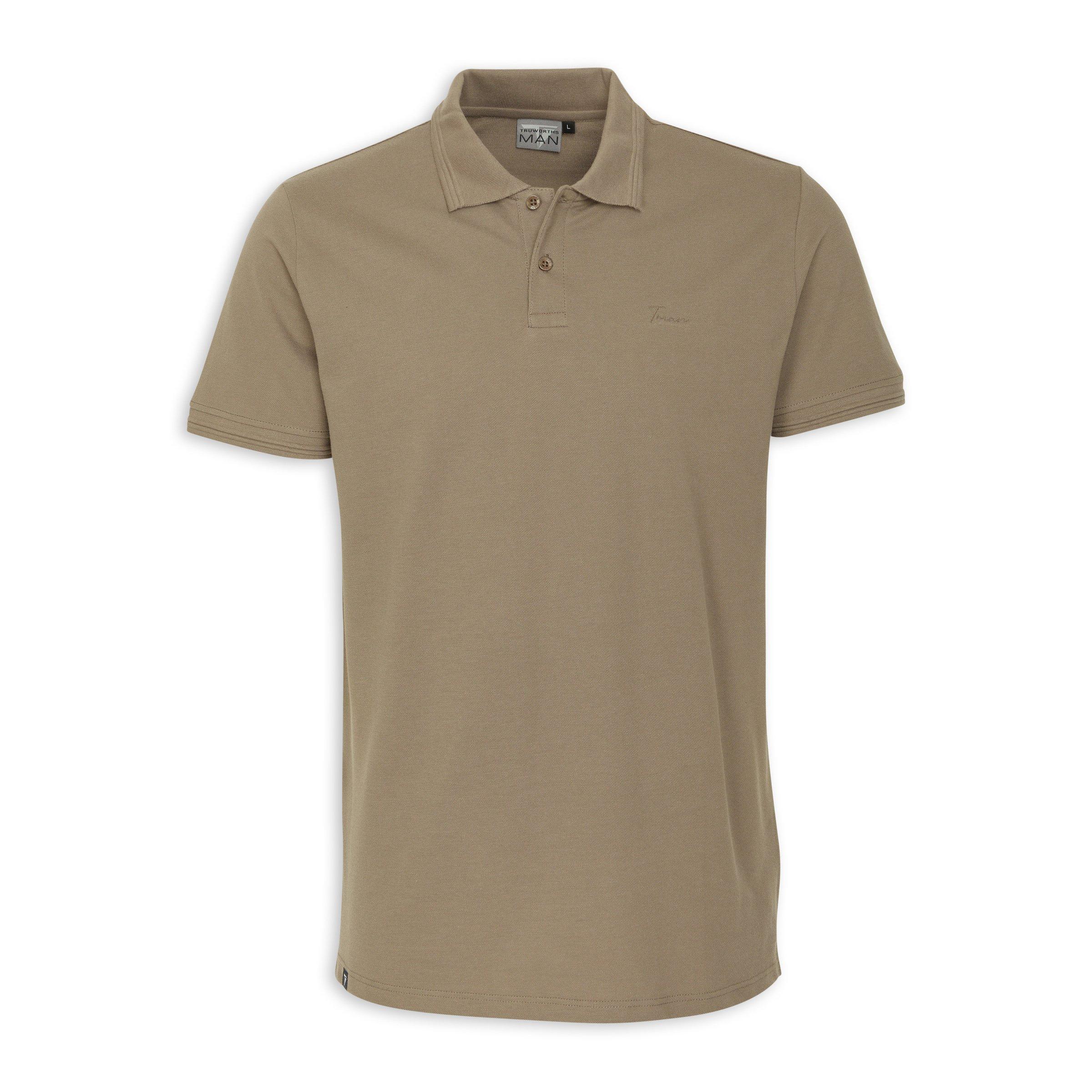 Brown Golfer Shirt (3151363) | Truworths Man