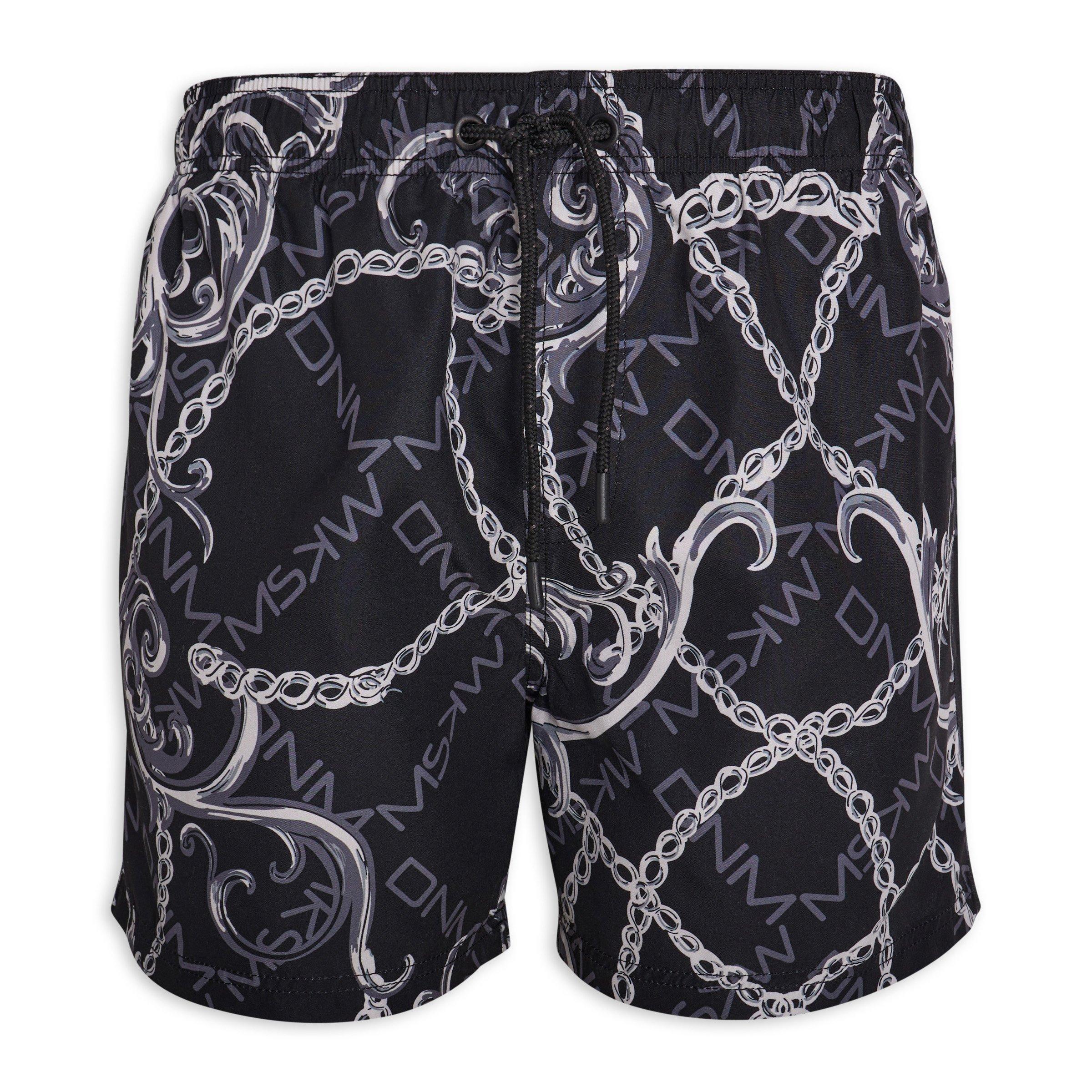 Black Chain Print Swim Shorts (3151371) | Moskow